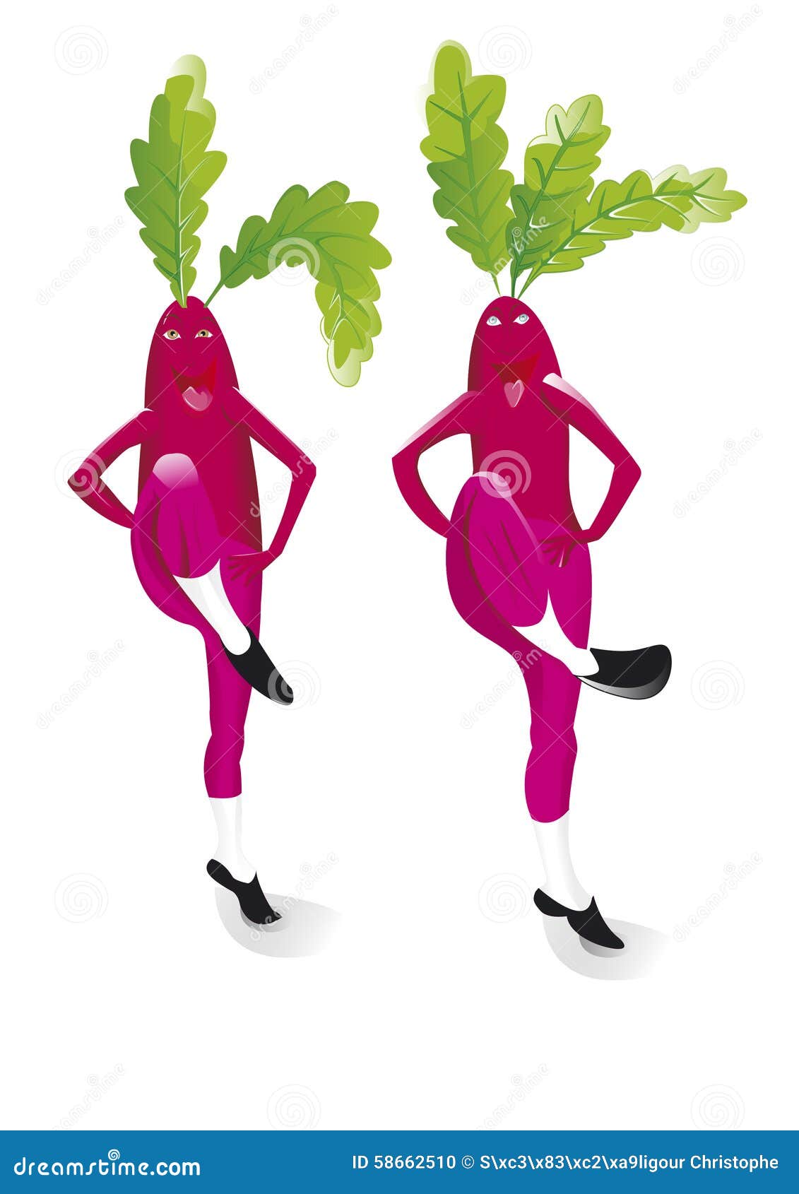Celtic radishes dance stock vector. Illustration of radishes - 58662510