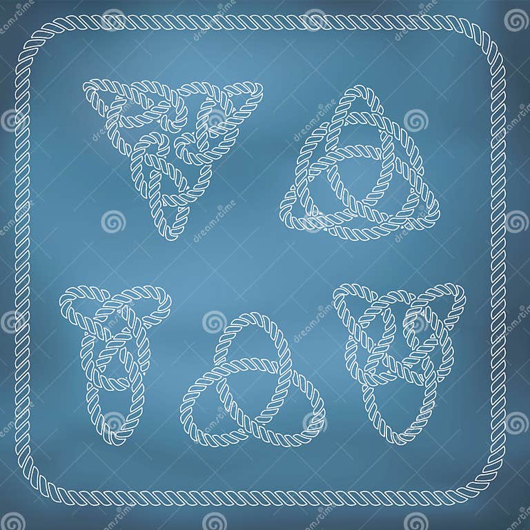 Celtic rope knotes stock vector. Illustration of equipment - 35322220
