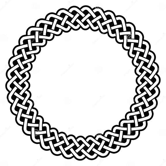 Celtic Round Frame, Border Pattern - Vector Stock Vector - Illustration ...