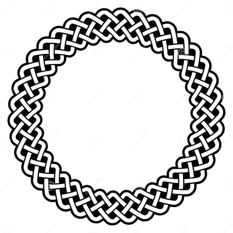 Celtic Round Frame, Border Pattern - Vector Stock Vector - Illustration ...