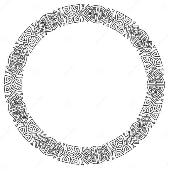 Celtic-Scandinavian Design. Old Norse Pattern, Frame. Stock ...