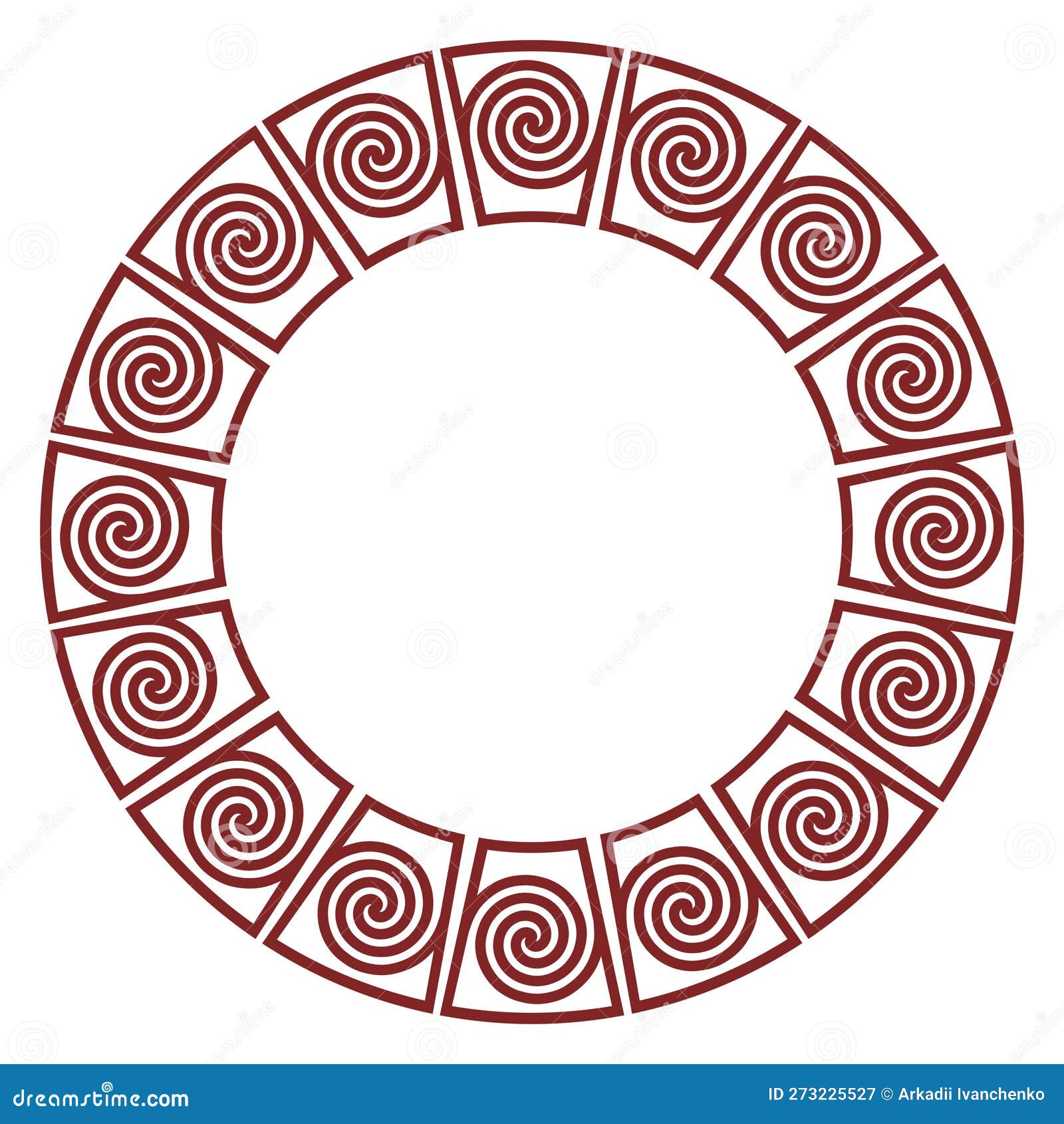 Celtic Scandinavian Design. Round Braided Pattern in Ancient Celtic ...
