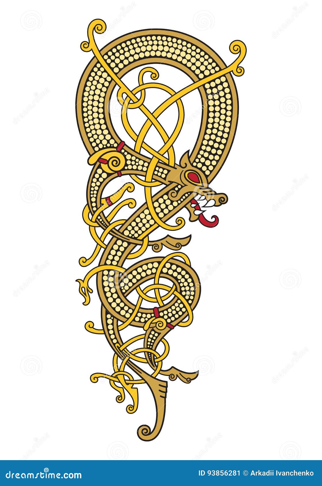 Traditional Celtic Dragon