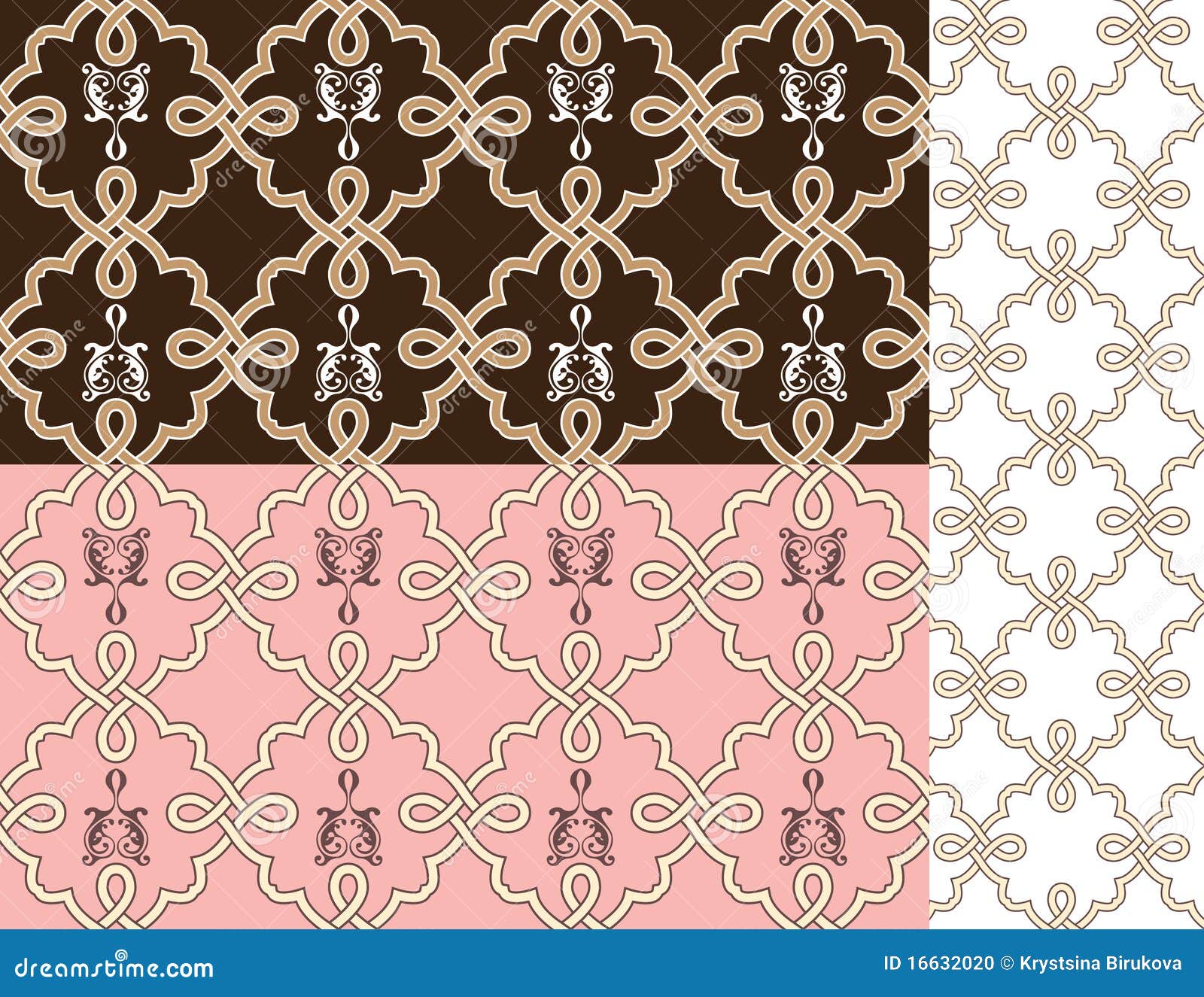 Celtic Seamless Pattern In Medieval Style. Golden Tangle On Purple ...