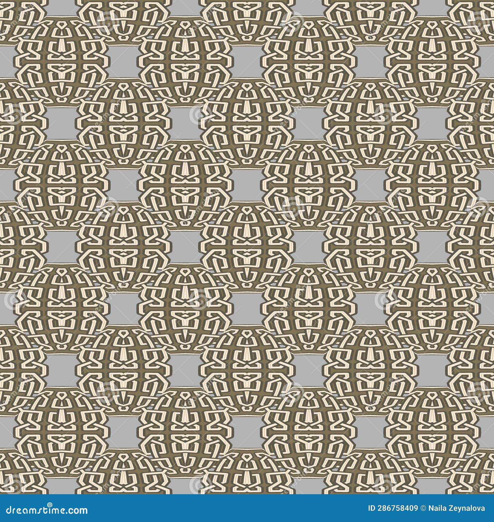 Celtic Seamless Pattern. Colorful Ornamental Celtic Knots Vector ...