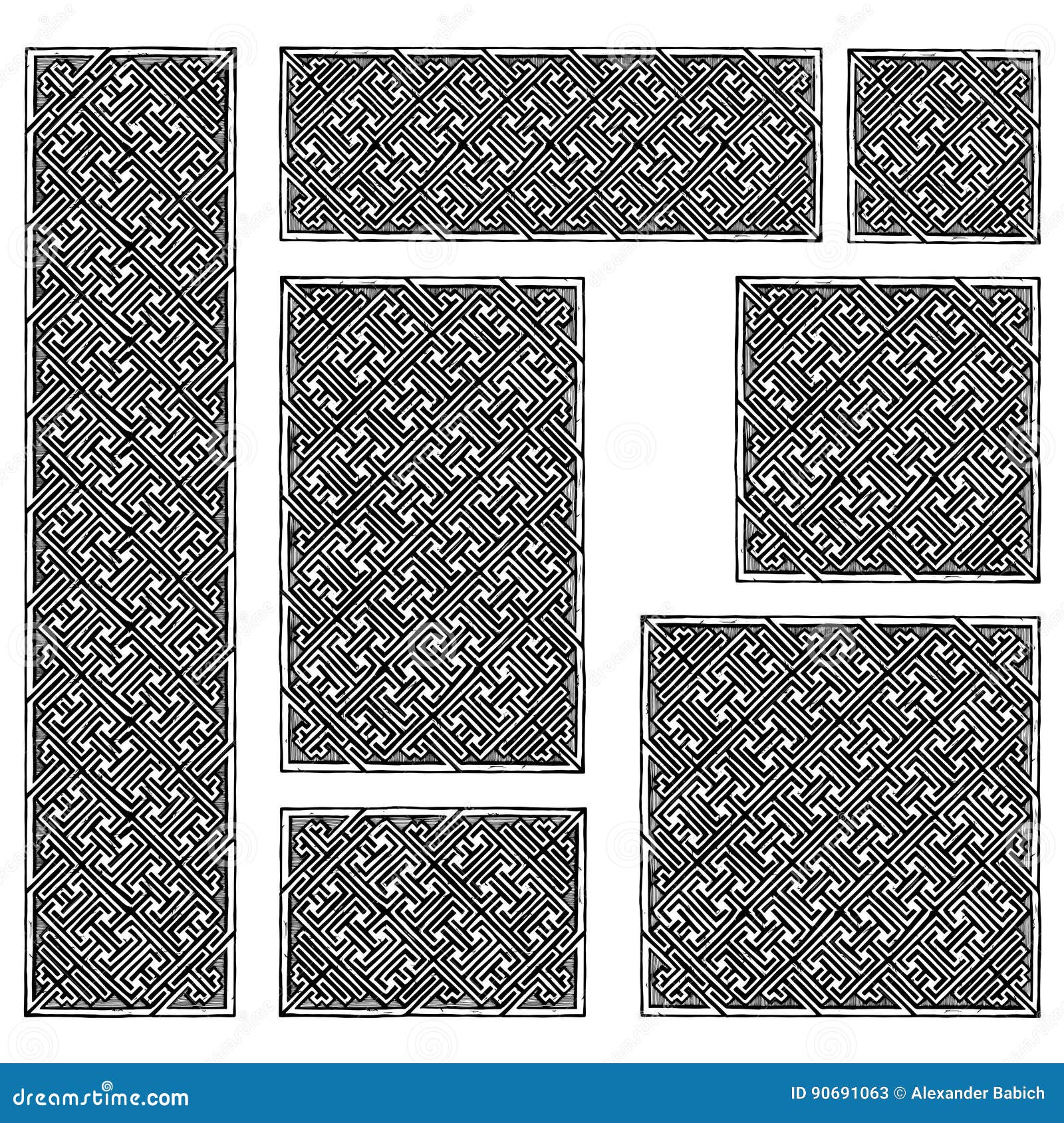 Celtic seamless pattern stock vector. Illustration of ancient - 90691063