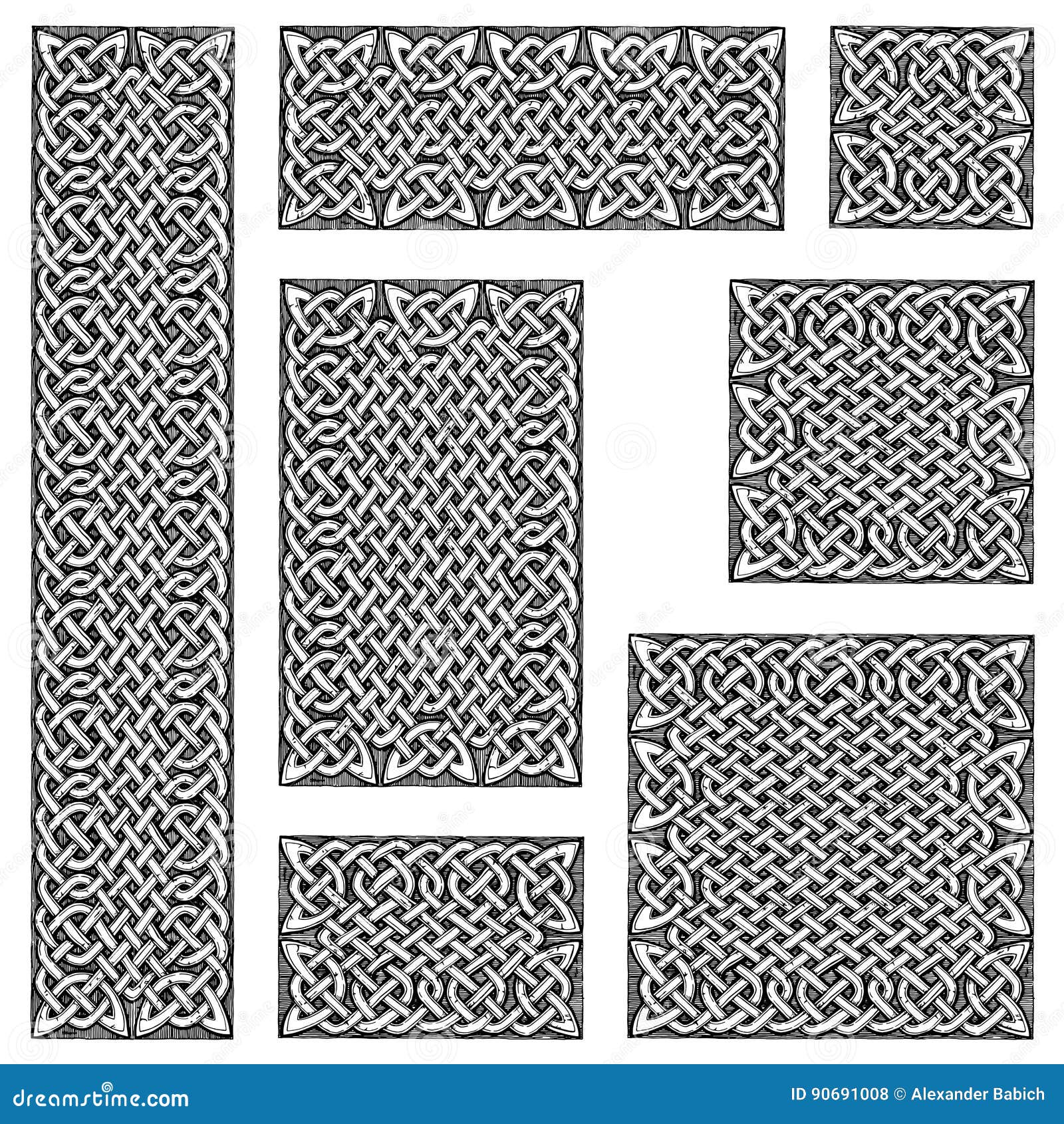 Celtic seamless pattern stock vector. Illustration of decoration - 90691008