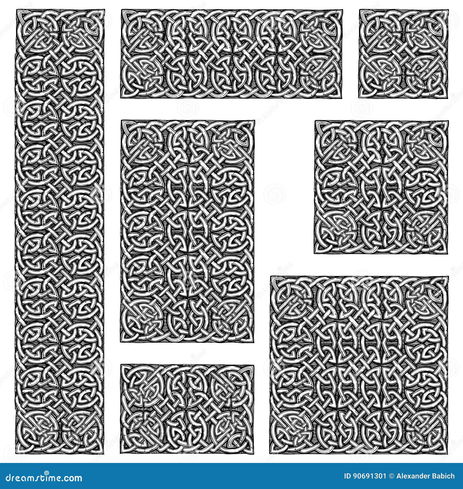 Celtic seamless pattern stock vector. Illustration of decorative - 90691301