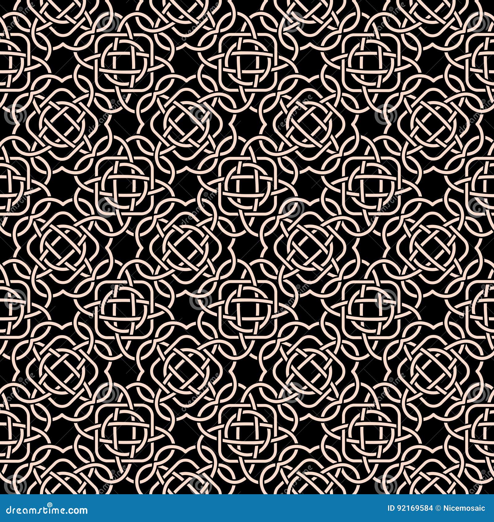 Celtic Seamless Pattern In Medieval Style. Golden Tangle On Purple ... Celtic Seamless Pattern In Medieval Style. Golden Tangle On Purple ...