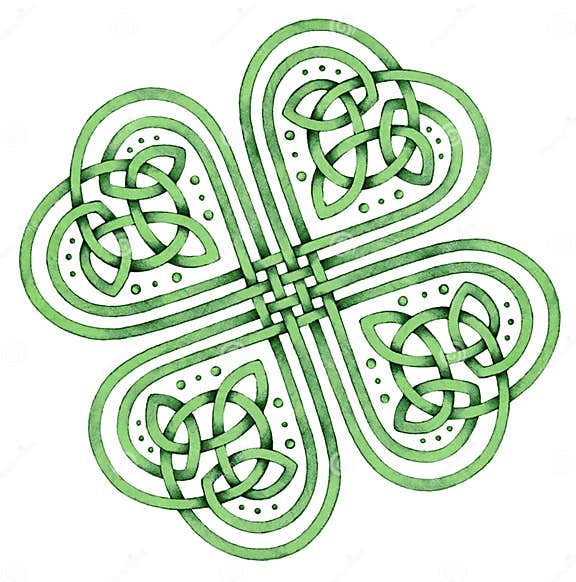 Celtic Shamrock stock illustration. Illustration of knotwork - 1971218