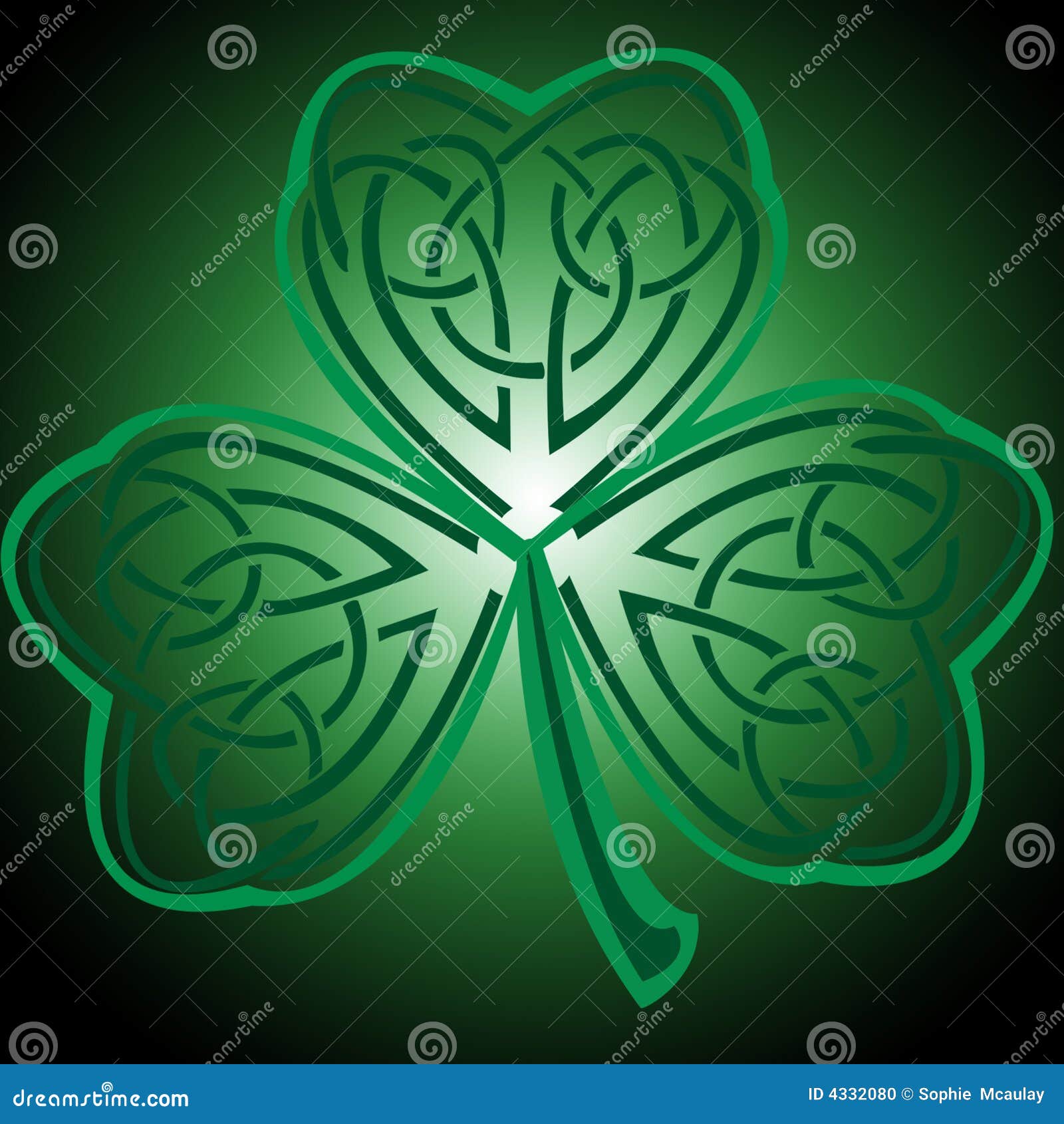 Celtic Shamrock stock illustration. Illustration of irish - 4332080