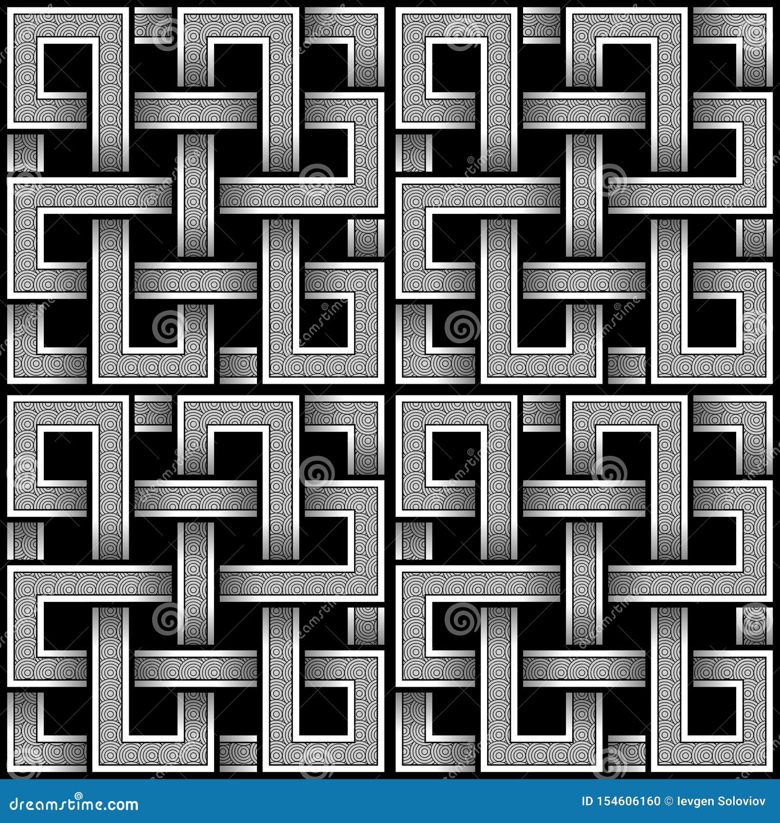 Seamless Abstract Square Viking Wallpaper Stock Vector - Illustration ...