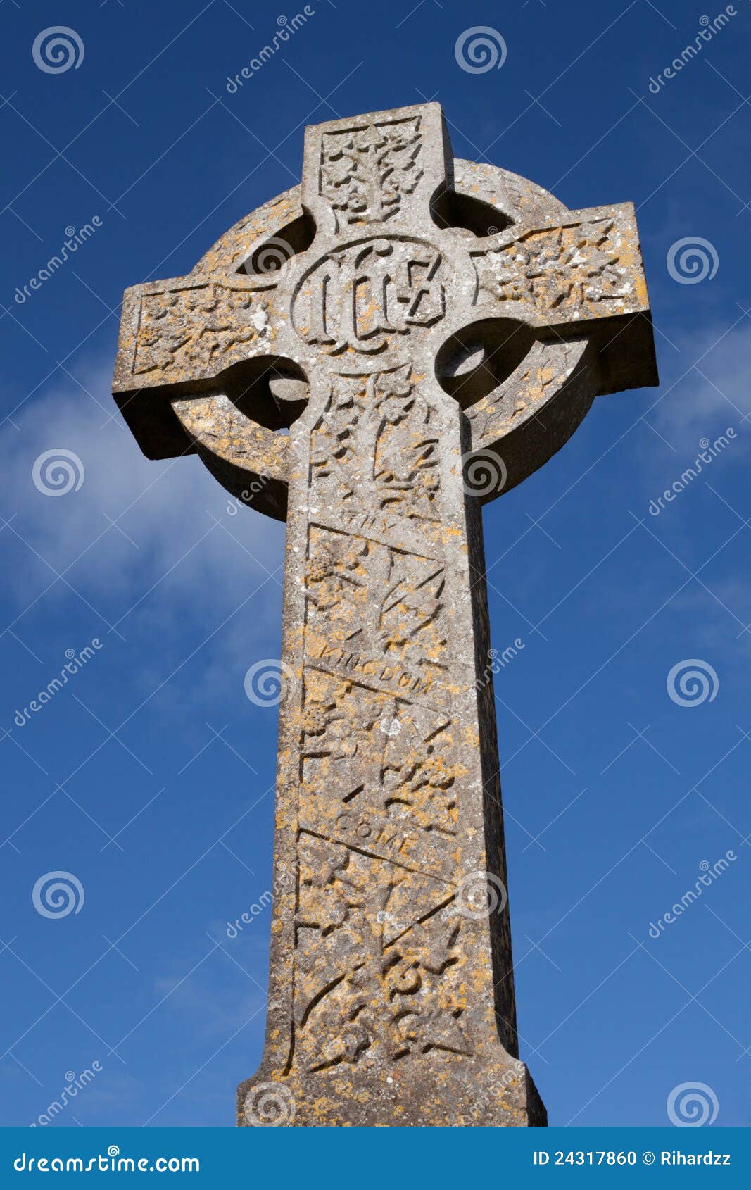 Celtic Stone cross stock photo. Image of tall, grave - 24317860
