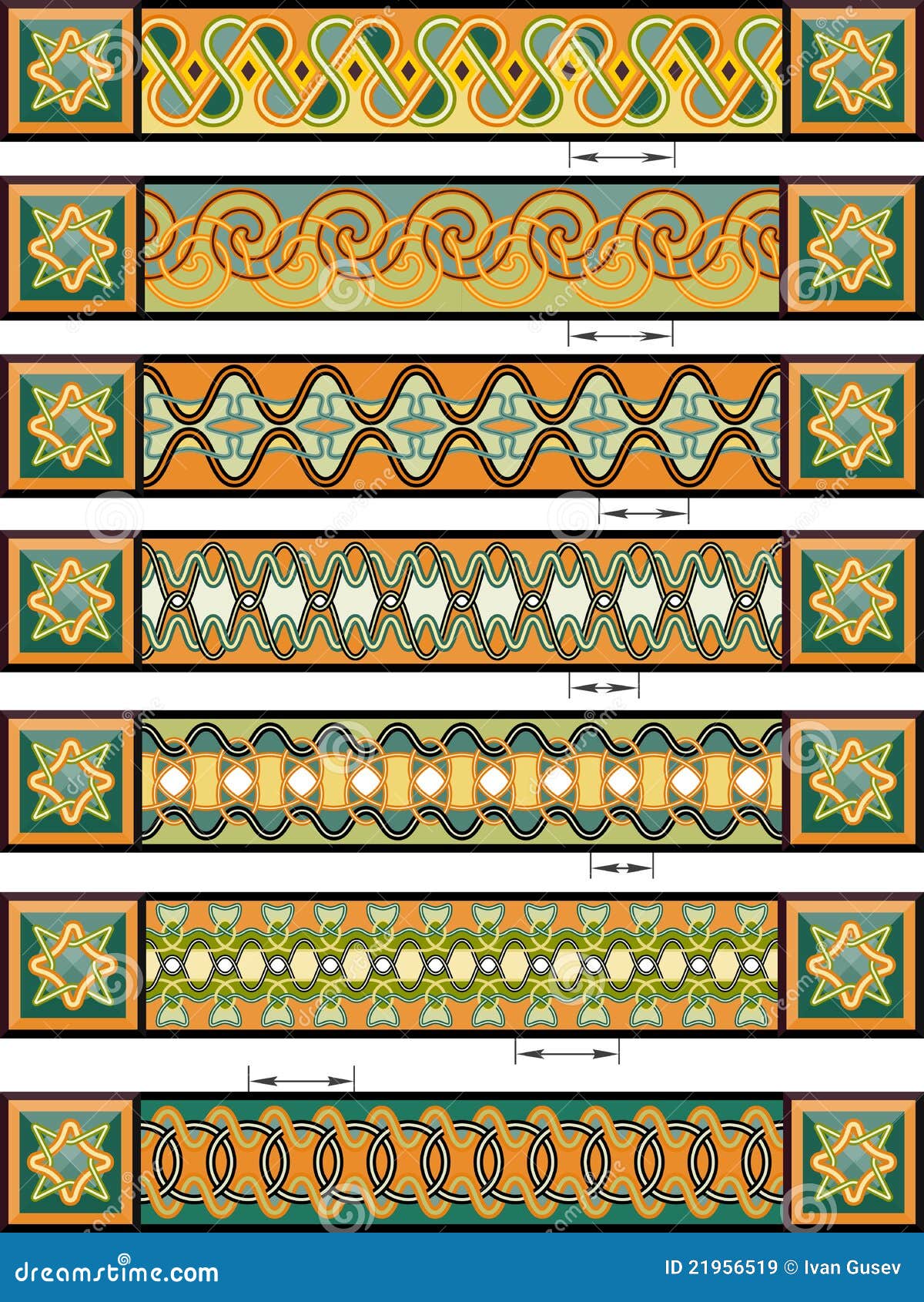 Celtic style stock vector. Illustration of vector, tape - 21956519