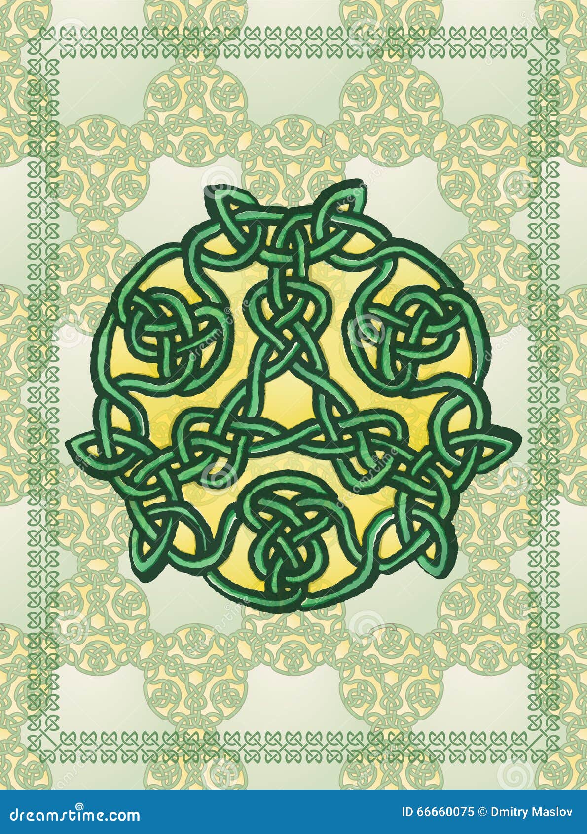 Celtic Style Background stock vector. Illustration of ornament - 66660075
