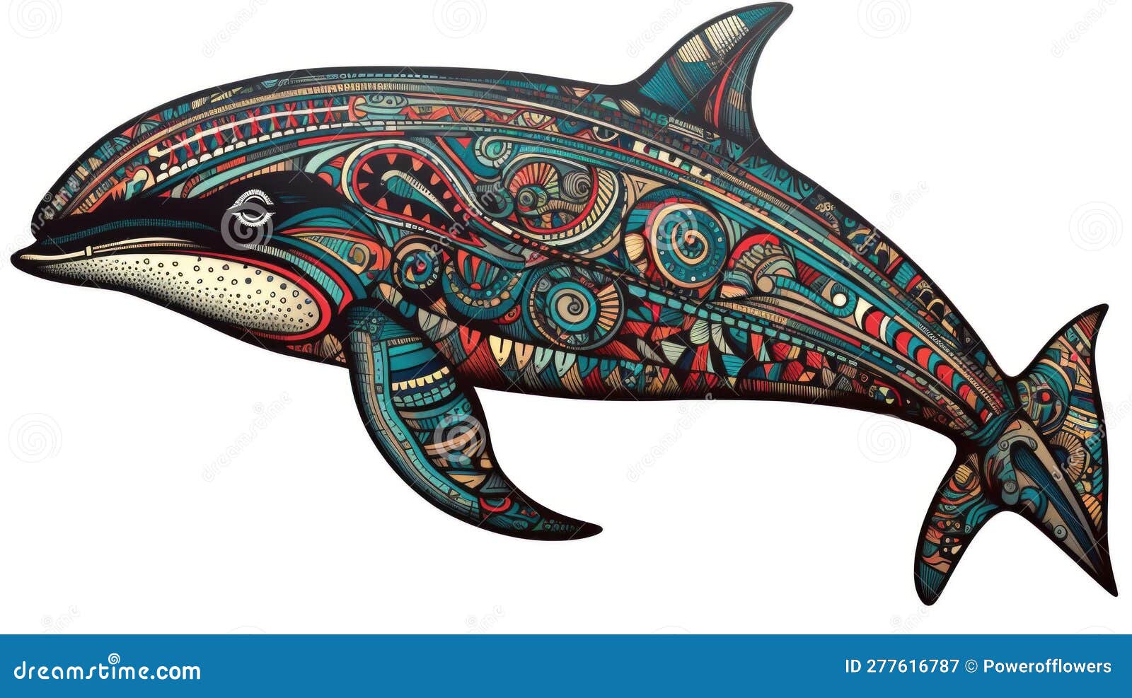 Celtic-style Orca Created with Generative AI Technology Stock ...