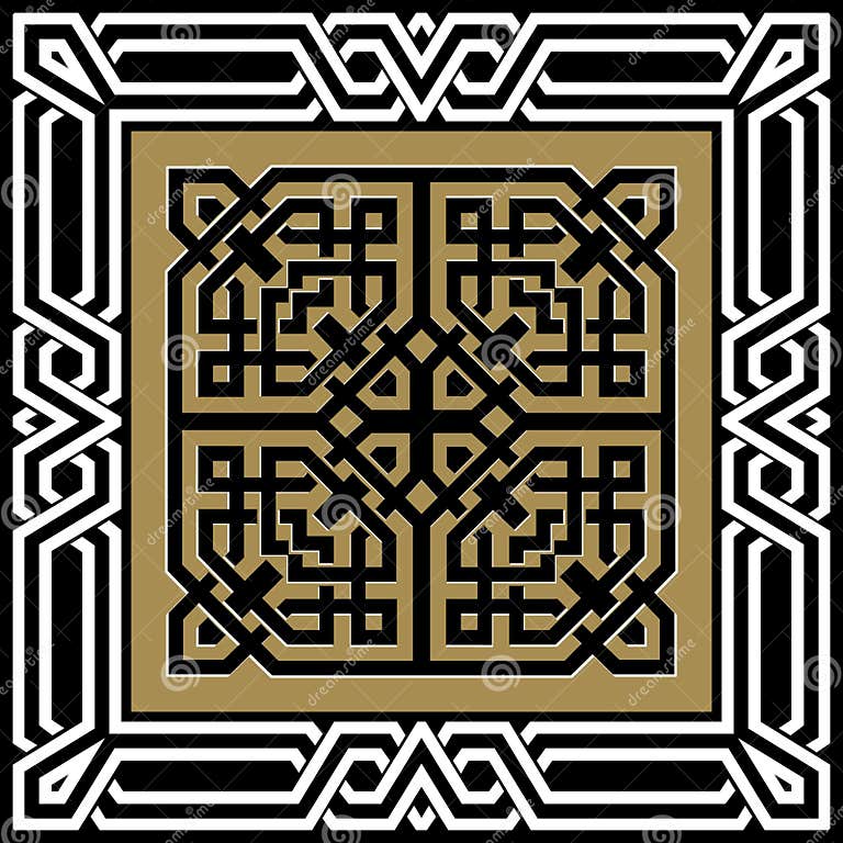 Celtic Style Seamless Pattern. Vector Ornamental Abstract Background ...