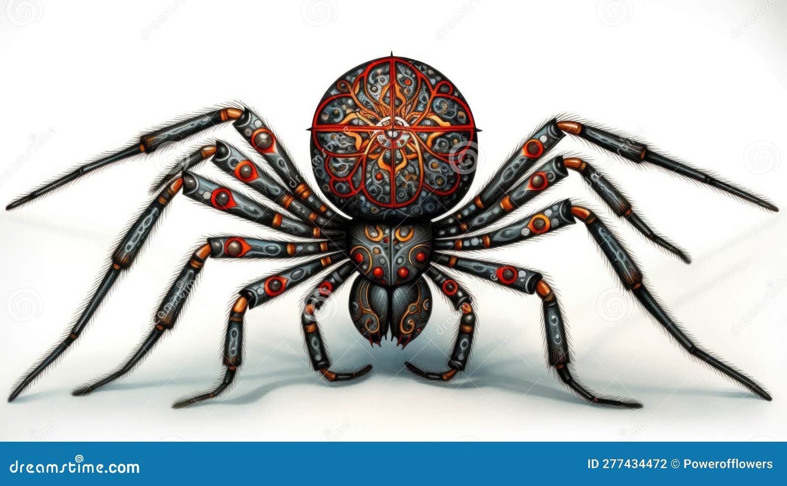 Celtic-style Spider Created with Generative AI Technology Stock ...