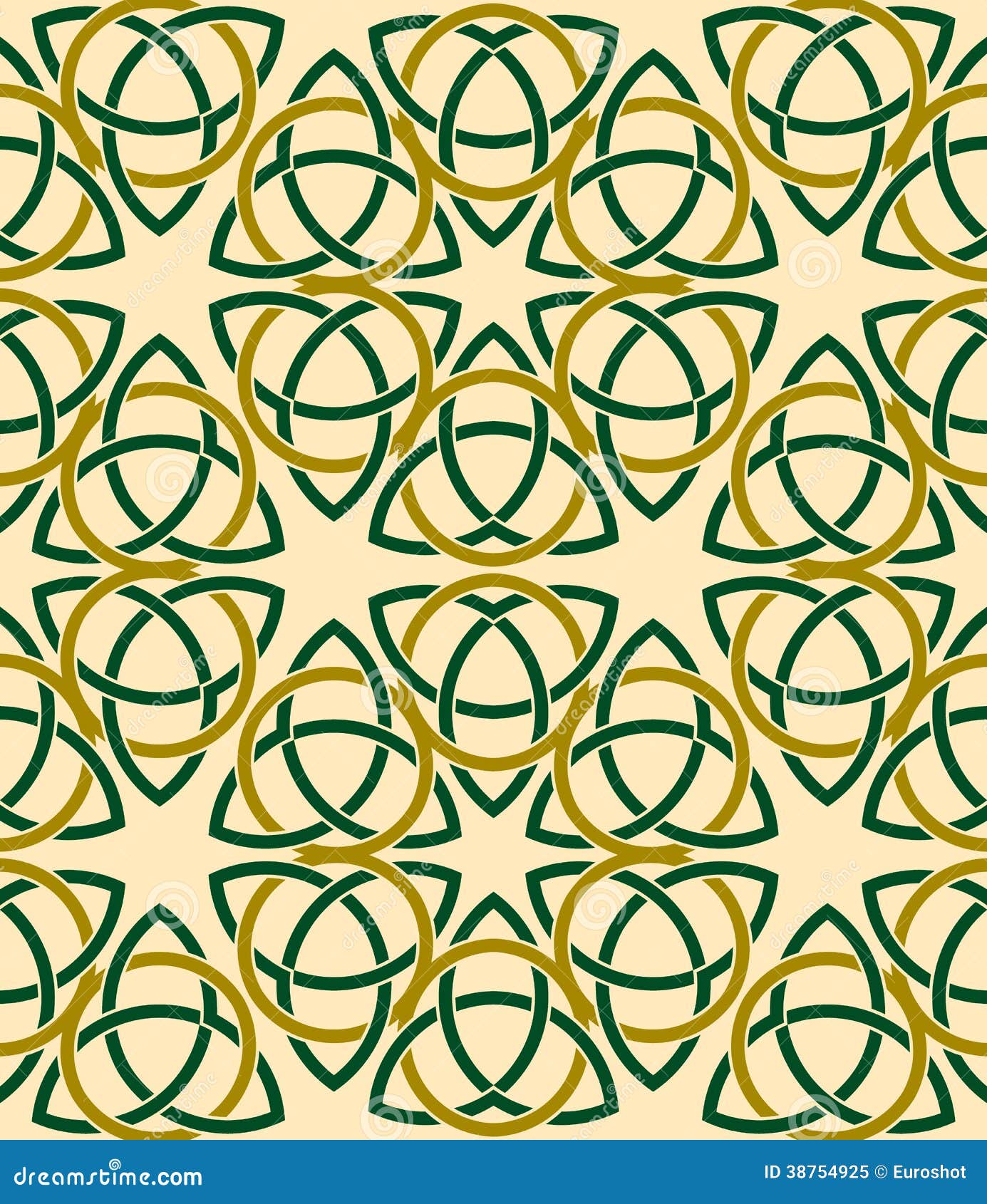 Celtic Style Vector Seamless Pattern Background Stock Vector ...