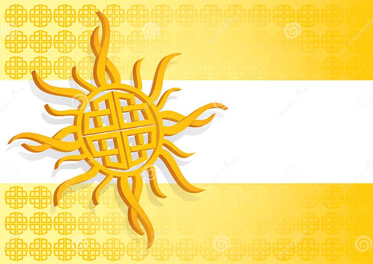 Celtic Sun stock vector. Illustration of britain, yellow - 24224657