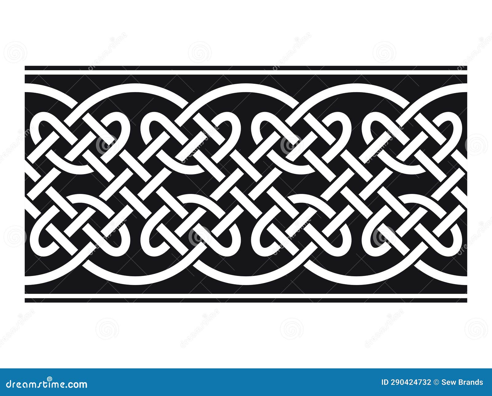 Celtic Symbol of Line Art Pattern Stock Illustration - Illustration of ...