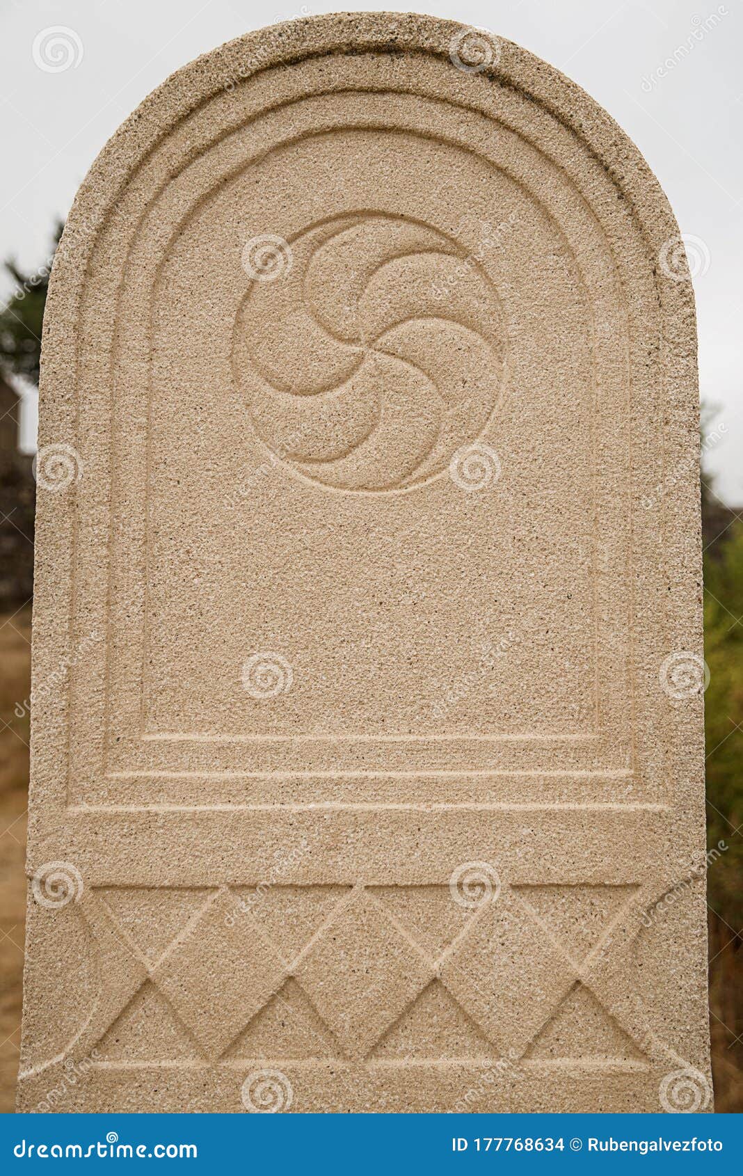 Celtic symbol solar stele stock photo. Image of pattern - 177768634