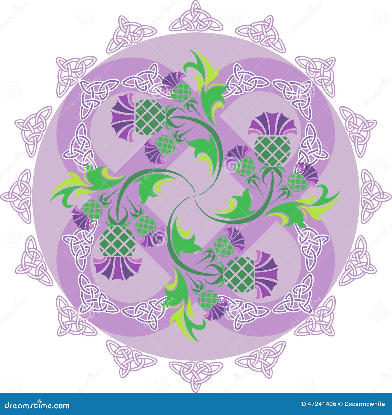 Set Of Celtic Symbols - Celtic Knot And Triskelion Circles - Trinity ...