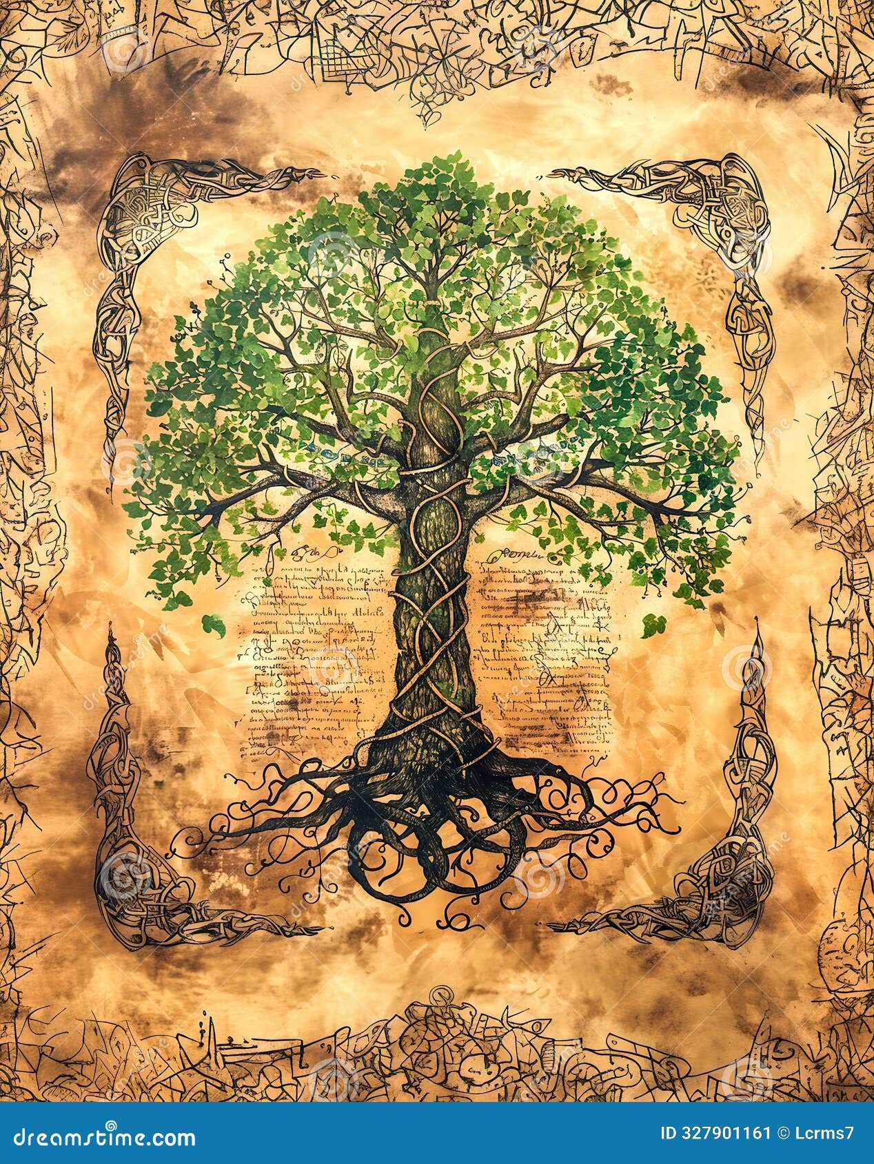 Celtic Tree Of Life Royalty-Free Stock Photo | CartoonDealer.com #327901161