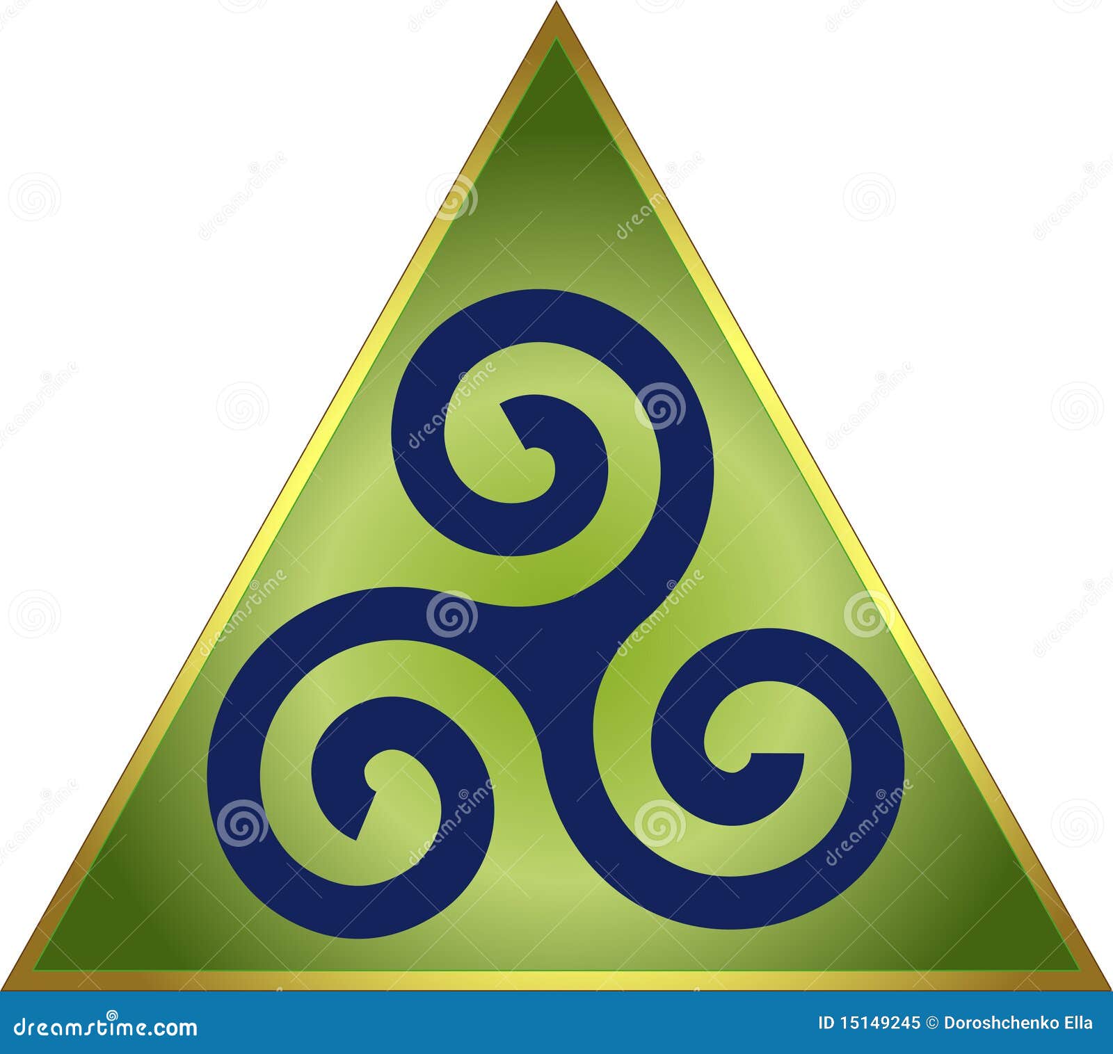 Celtic triskele stock vector. Illustration of elements - 15149245