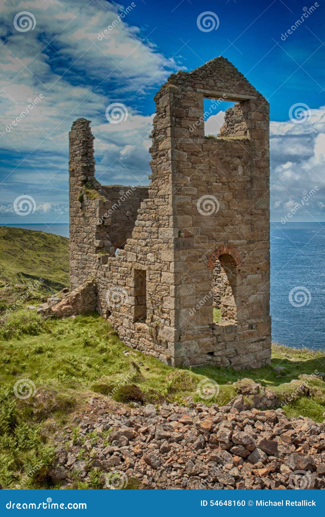Cornish Mine at Botallack stock photo. Image of united - 54648160