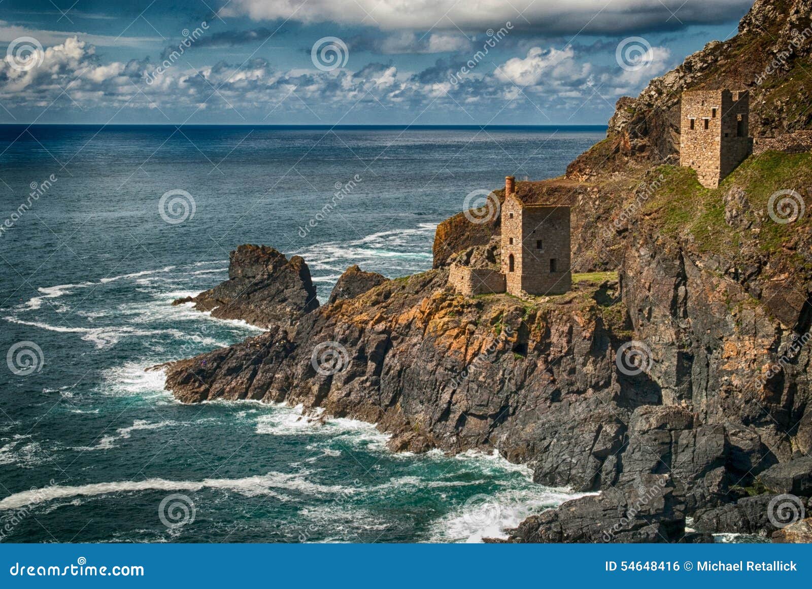 Crown Mines at Botallack stock photo. Image of trust - 54648416