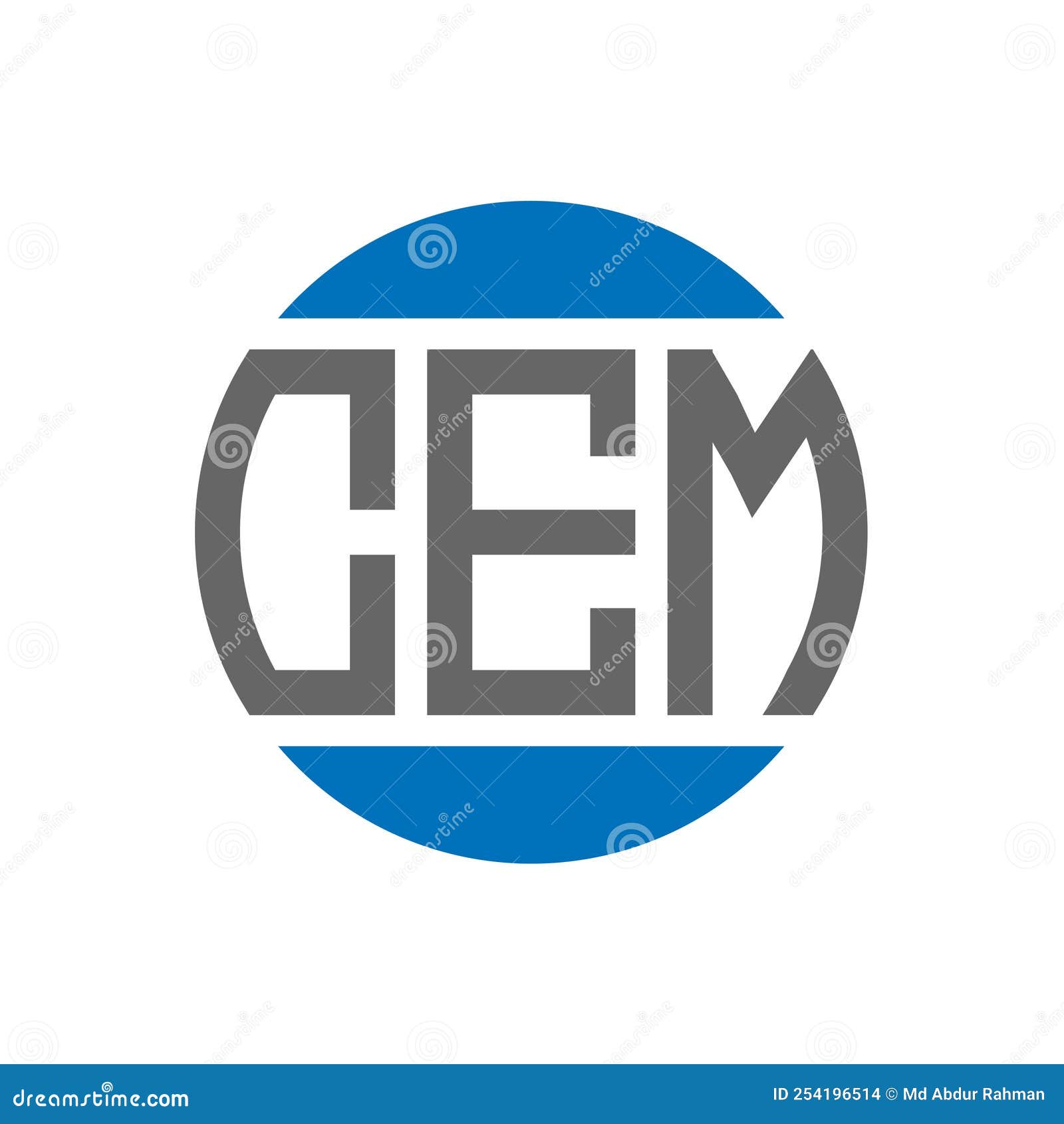 CEM Letter Logo Design On White Background. CEM Creative Initials ...