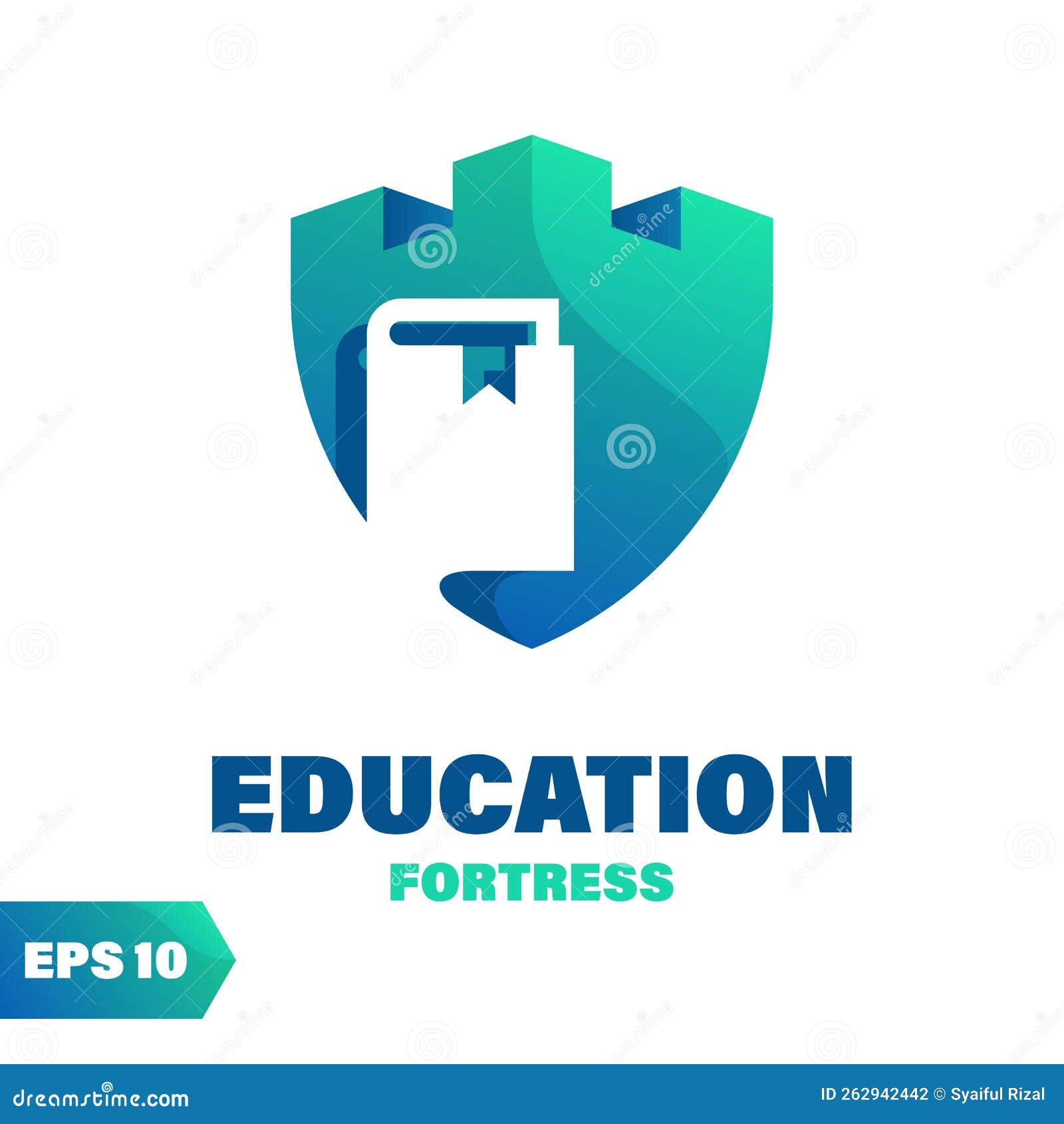 Dual Mining Shield and Stronghold Negative Space Book. Stock ...