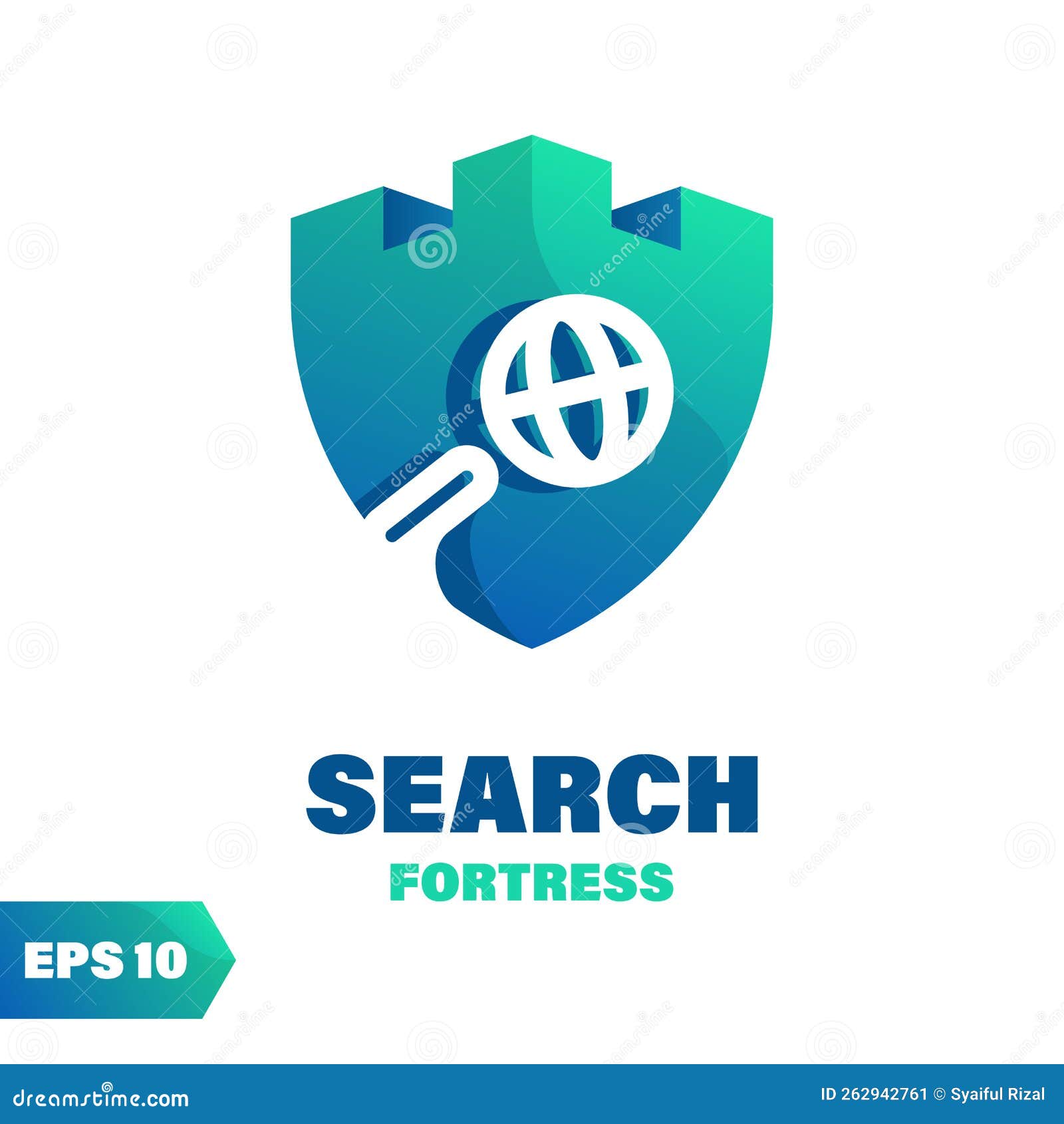 Dual Mining Shield and Stronghold Negative Space Search. Stock ...