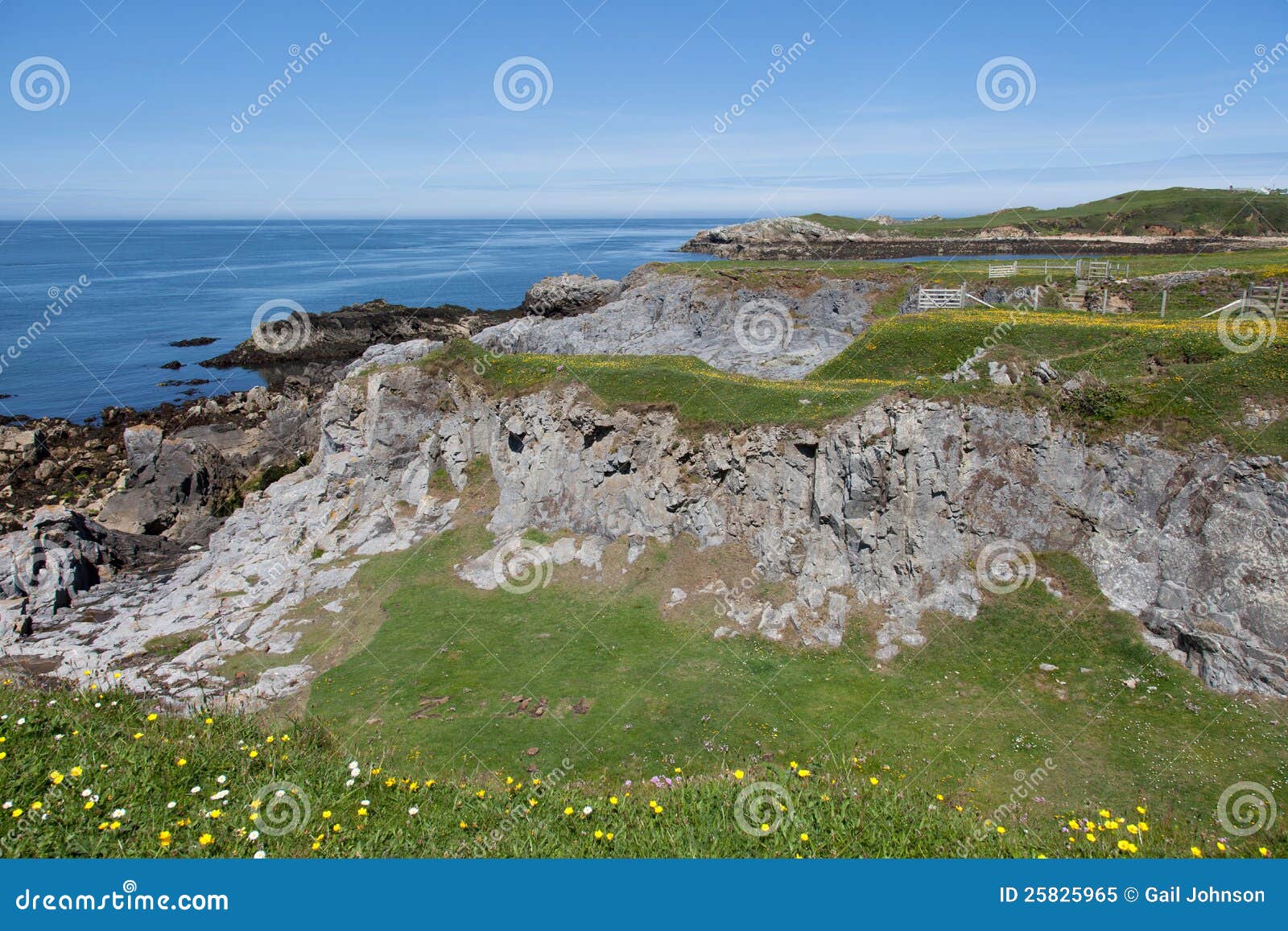 Cemaes Bay stock image. Image of isle, wales, coastline - 25825965