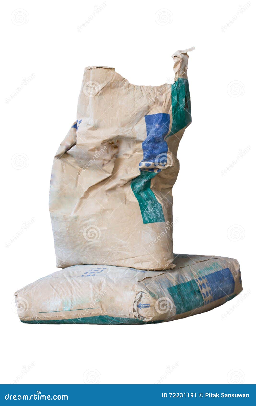 Cement bags stock image. Image of pattern, package, heavy - 72231191
