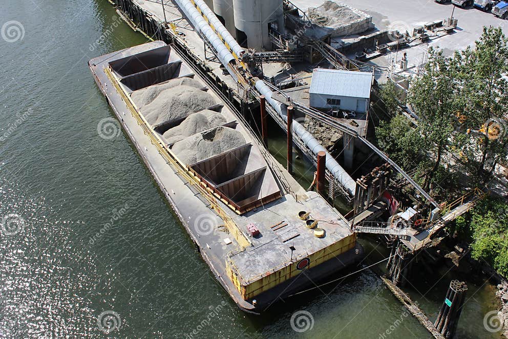Cement Barge stock photo. Image of mixer, industry, facility - 20250200