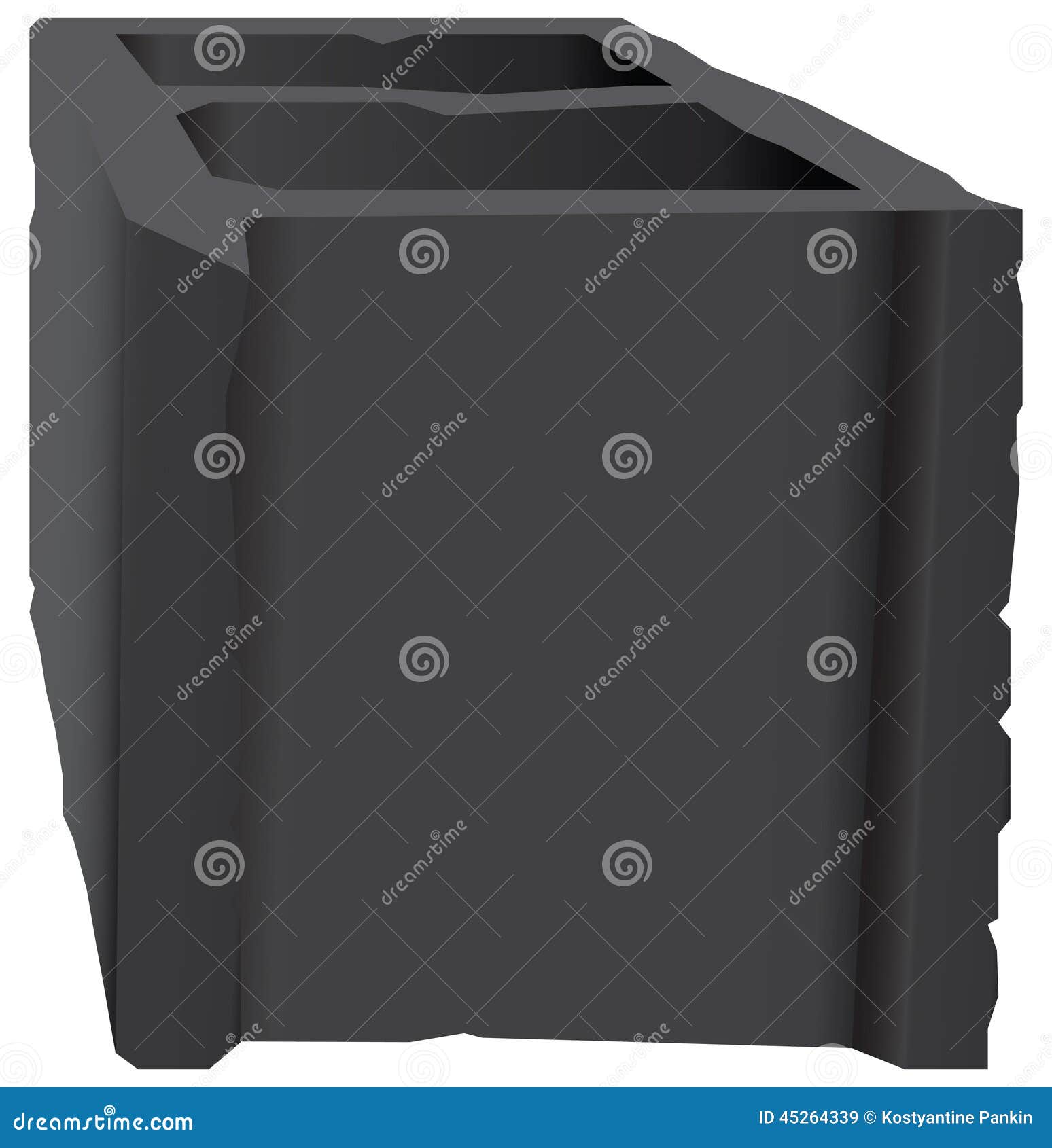 Cement Block Cartoon Vector | CartoonDealer.com #45264339