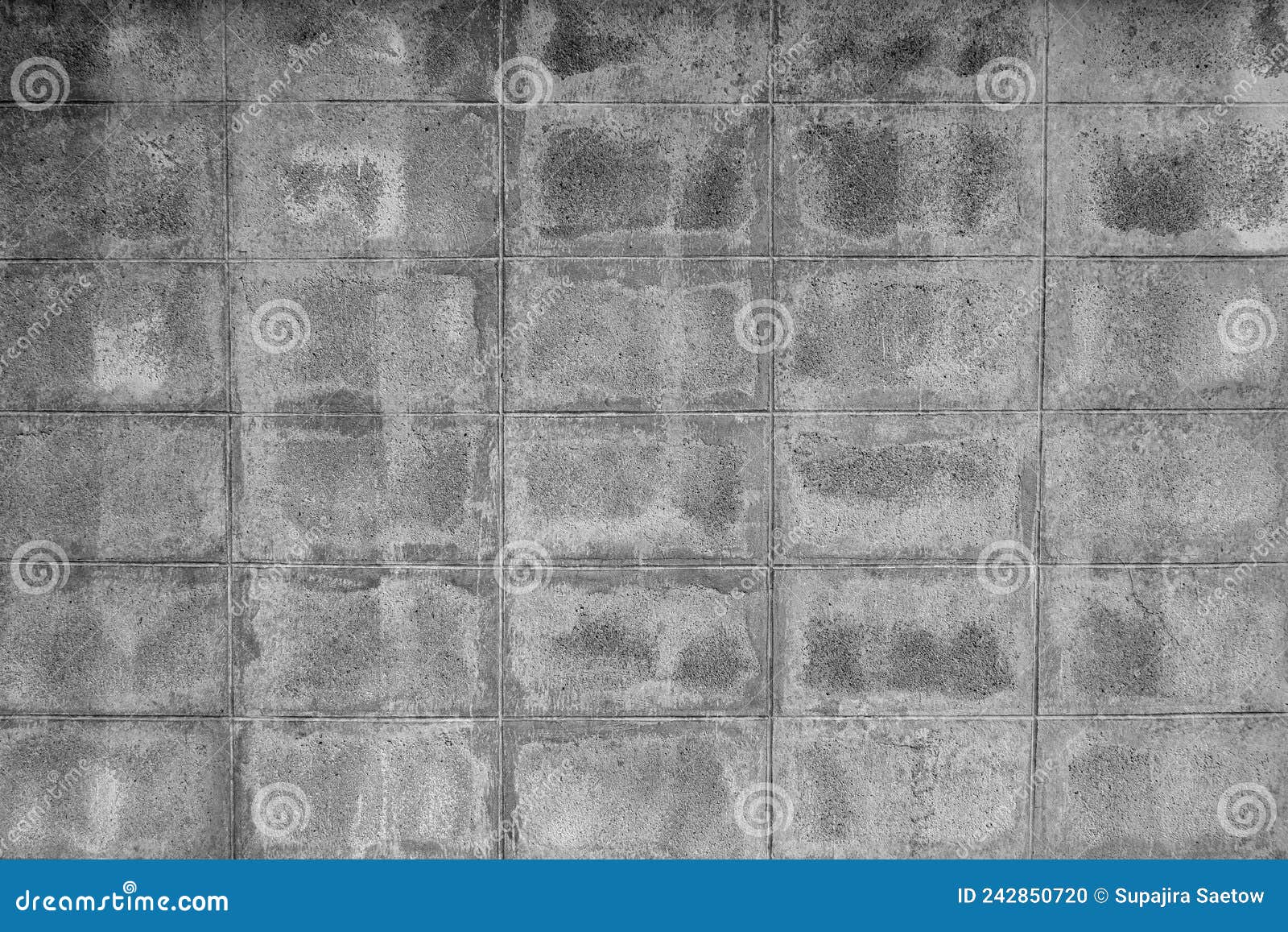 Cement Block Wall Texture and Background. Stock Photo - Image of ...