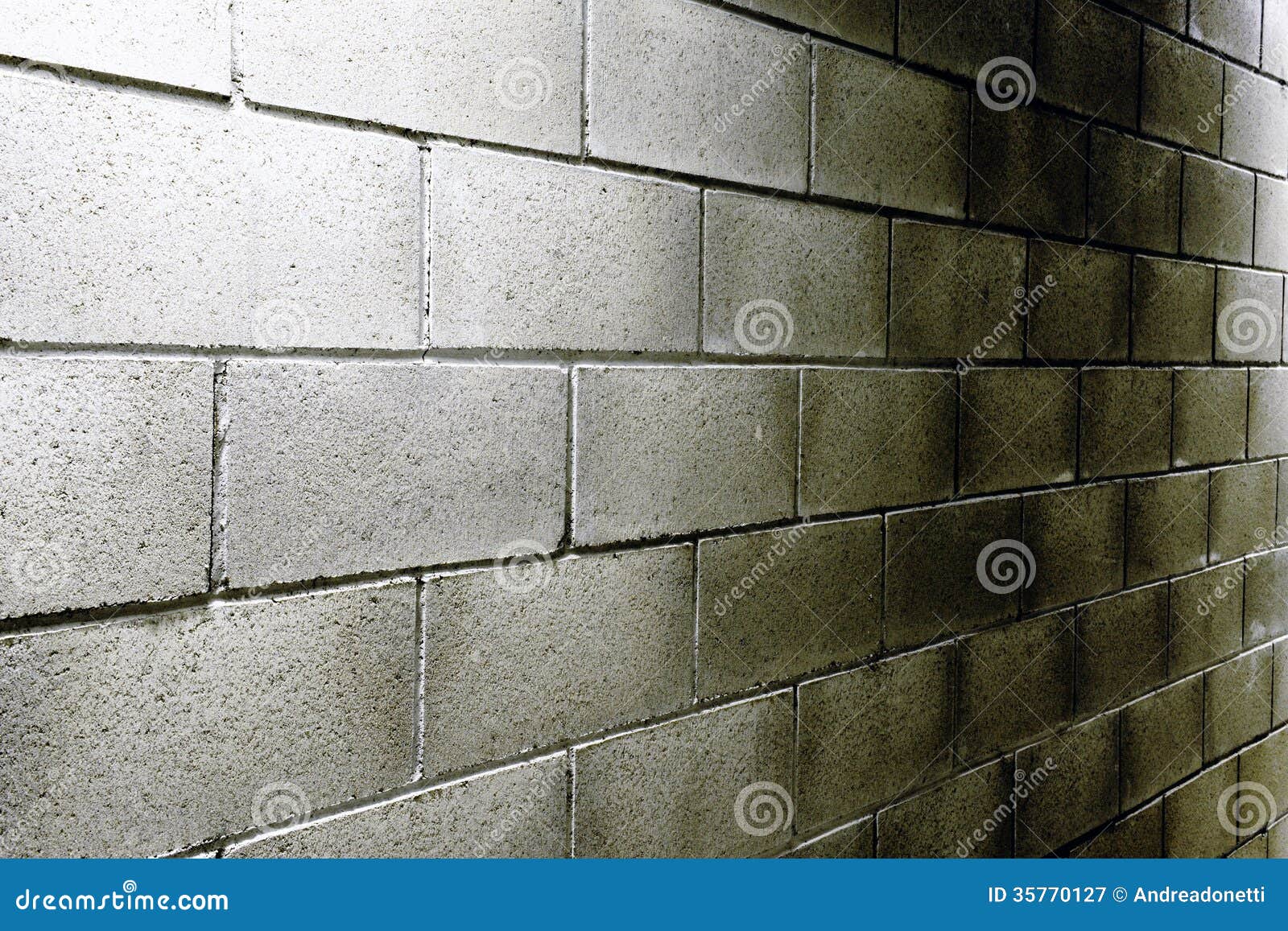 Cement Blocks in a Commercial Building Stock Image - Image of ...