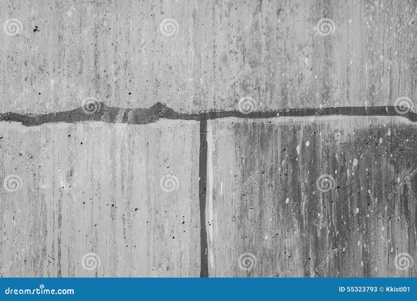Cement Blocks in Thirds stock image. Image of exterior - 55323793