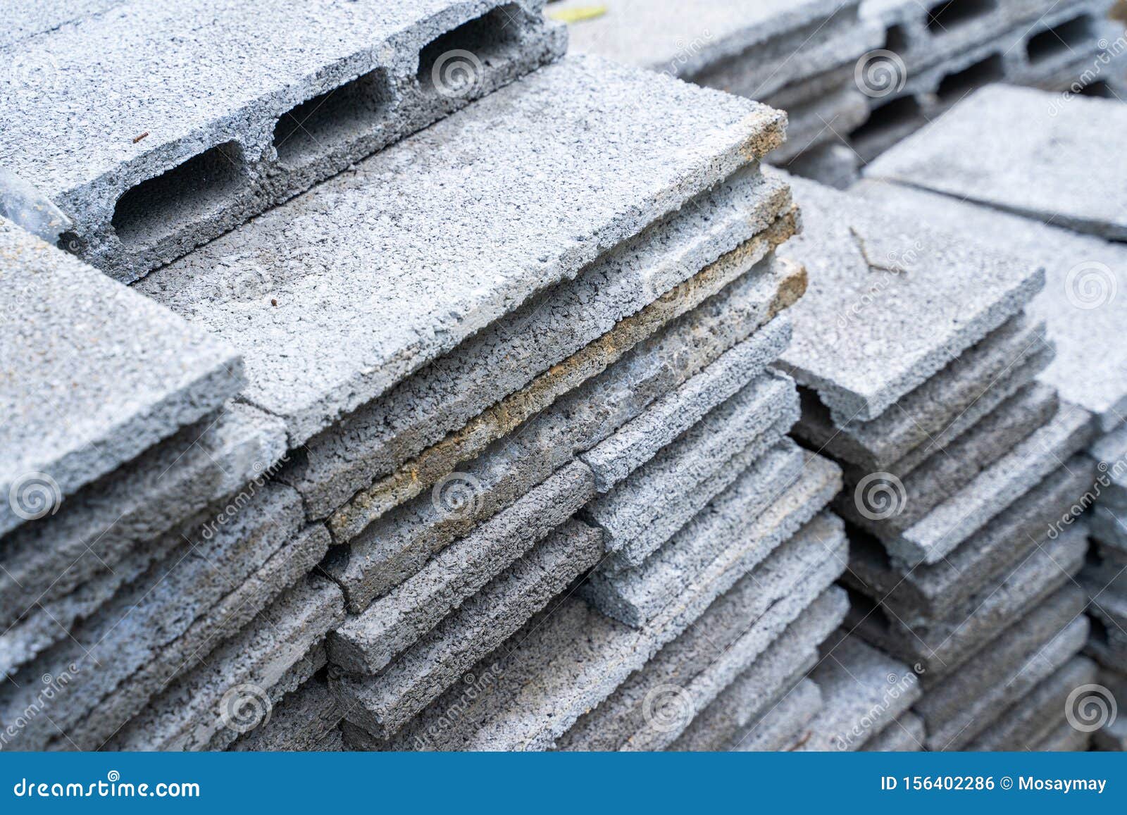 Cement Brick for Building Home Stock Photo - Image of rock, material ...