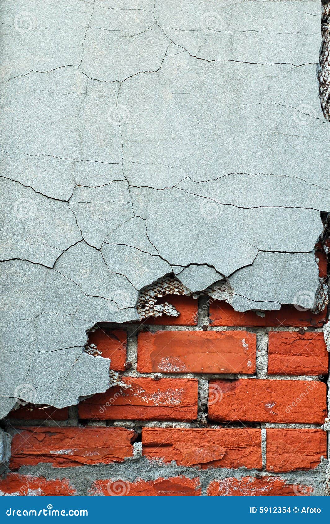 Cement and Brick Cracked Texture Stock Photo - Image of cracked ...