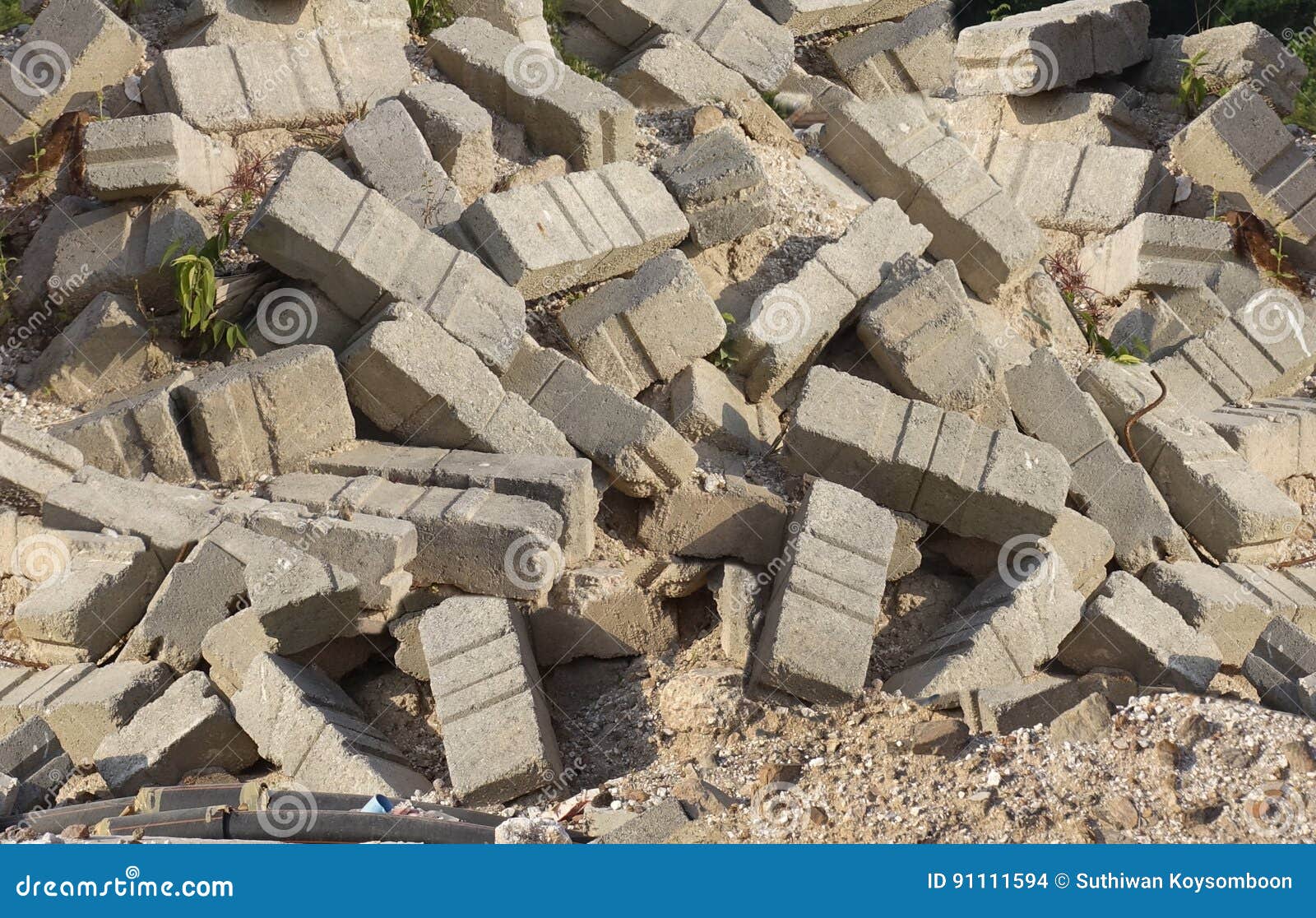 Cement brickbat stock photo. Image of brickbat, design - 91111594