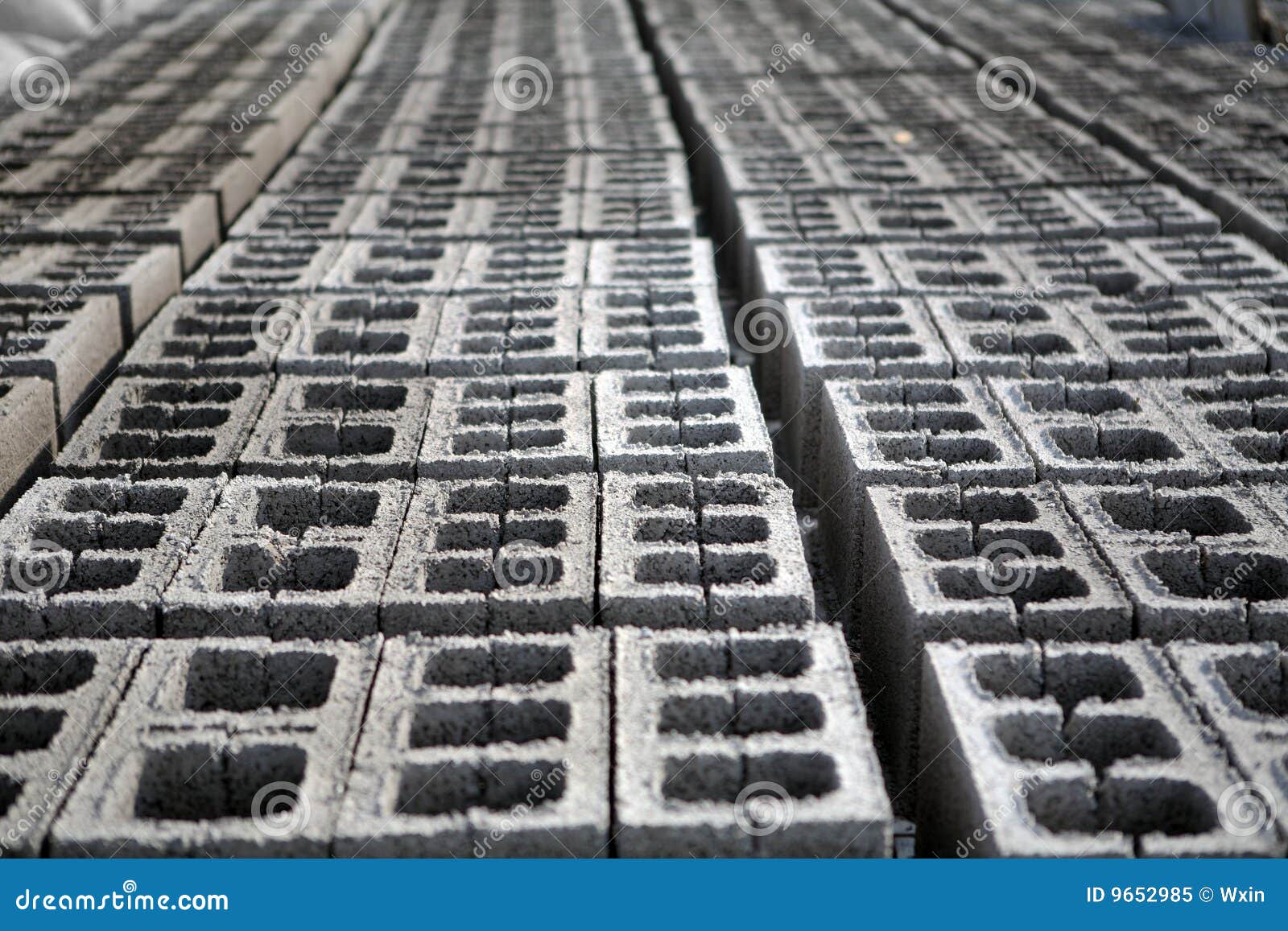 Cement bricks stock image. Image of building, brick, material - 9652985