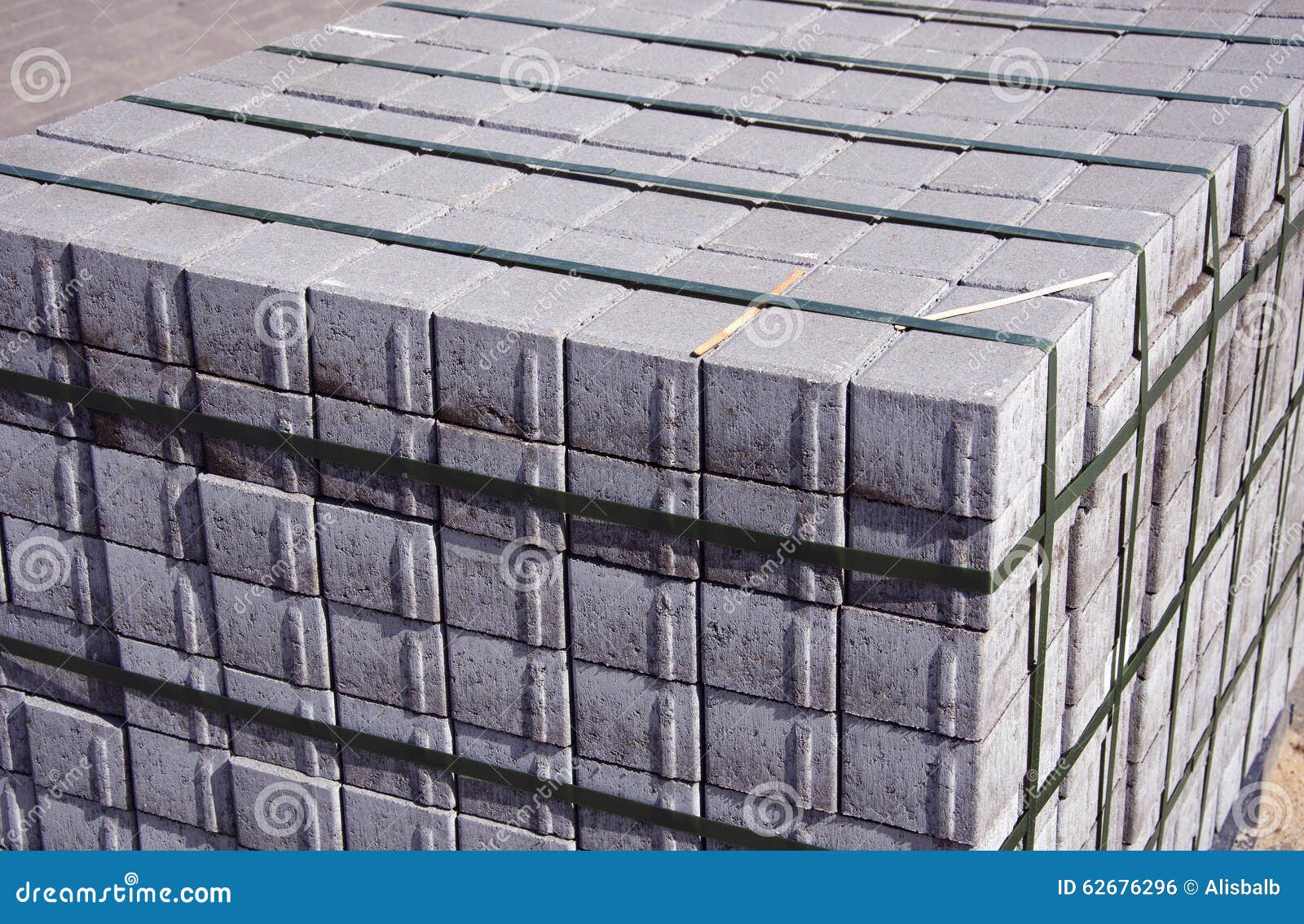 Cement bricks big stack stock photo. Image of pile, heap - 62676296