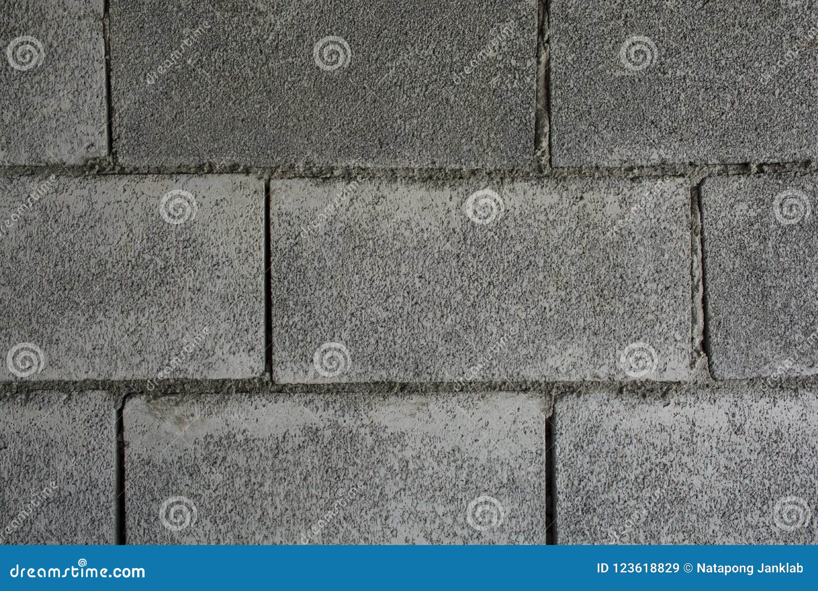 Cement Bricks at Construction Site Stock Image - Image of house ...