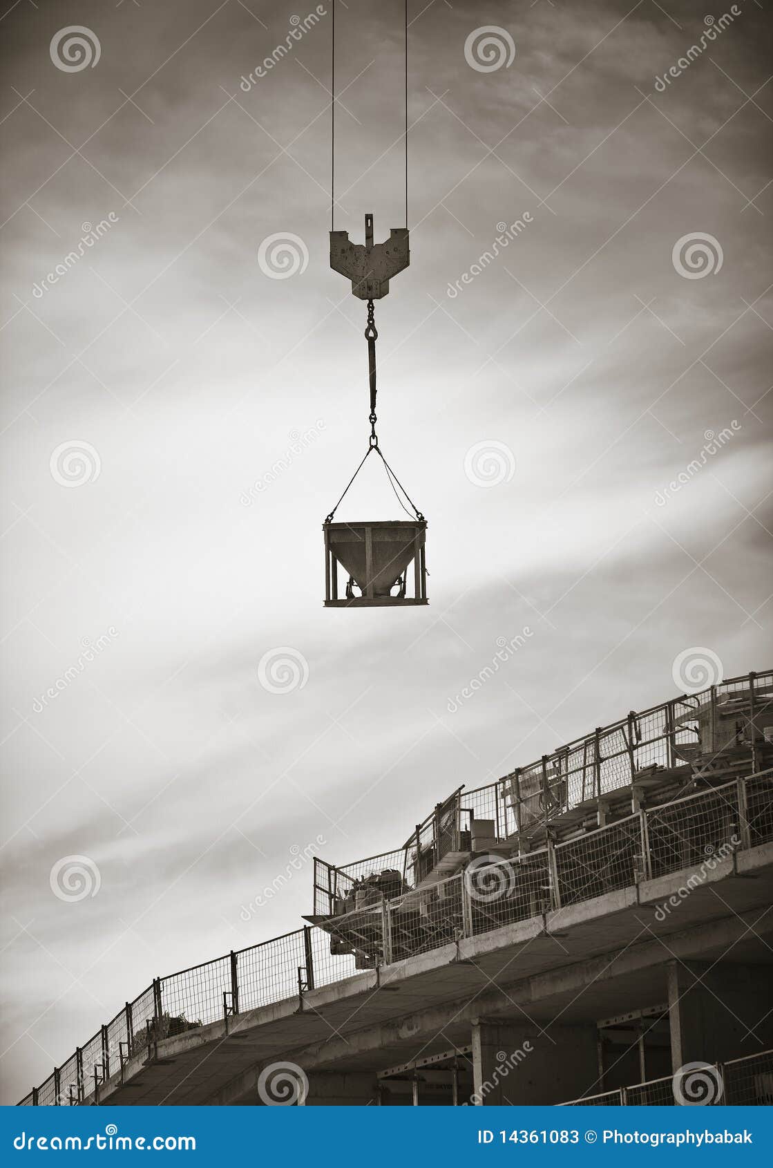 Cement Bucket / Construction Stock Image - Image of unfinished, mixer ...