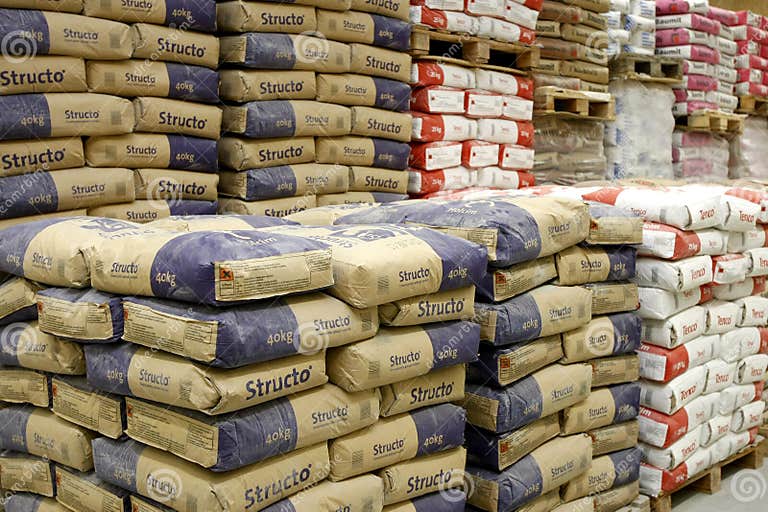 Cement Department in Construction Materials Store Editorial Photography ...