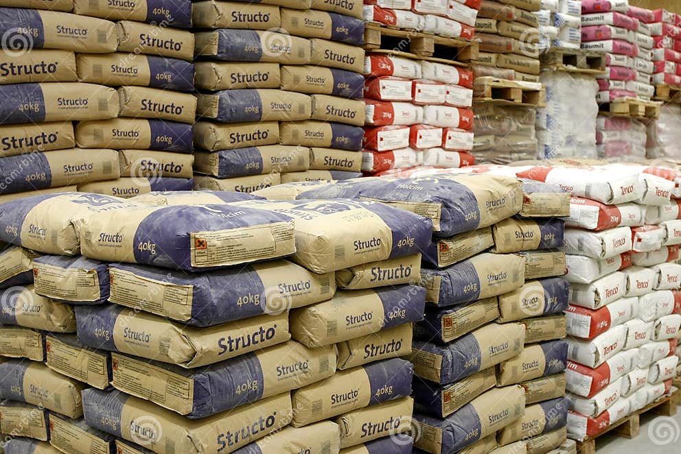 Cement Department in Construction Materials Store Editorial Photography ...